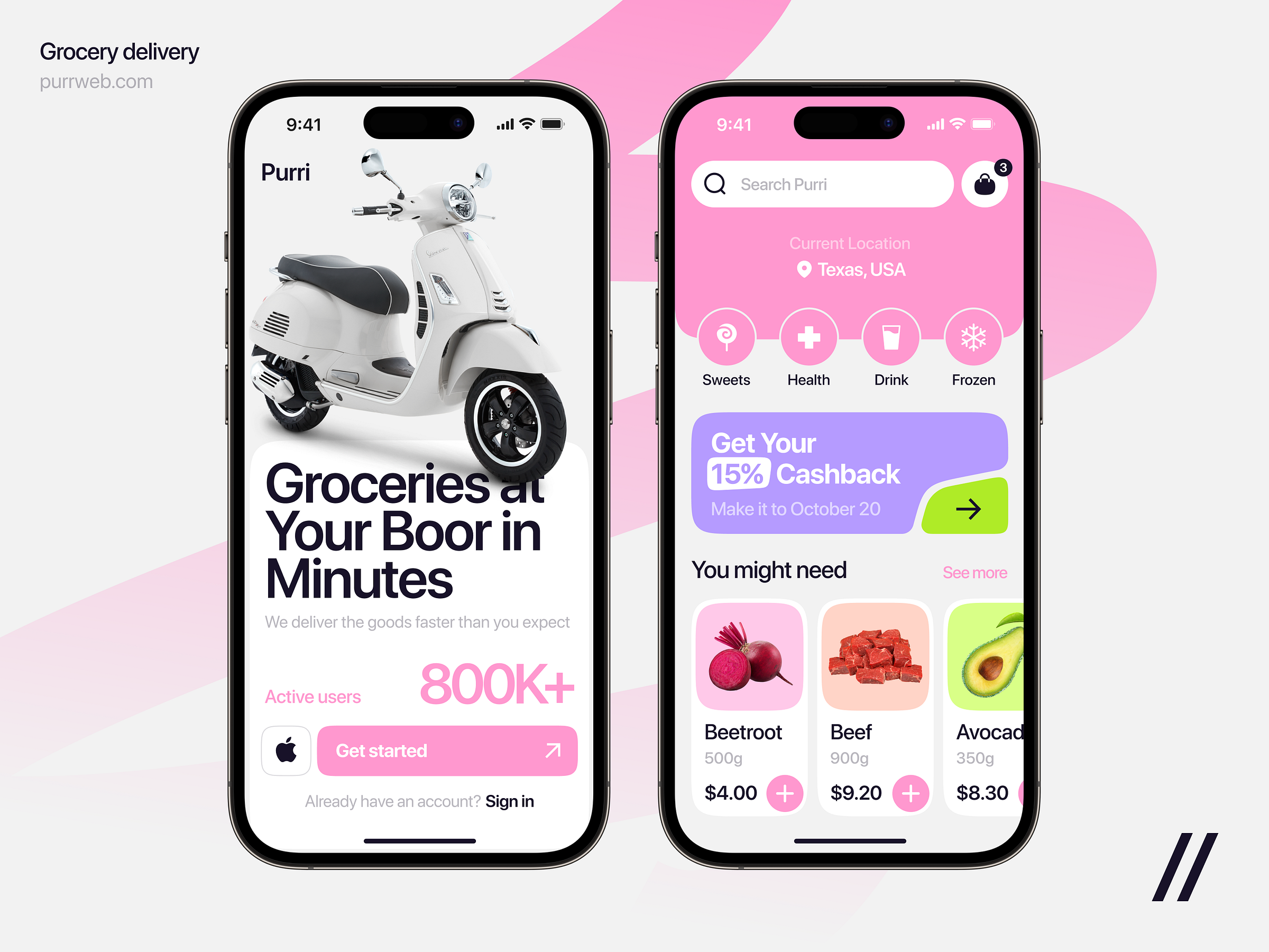 Delivery Mobile iOS App Design by Purrweb UI/UX Agency on Dribbble