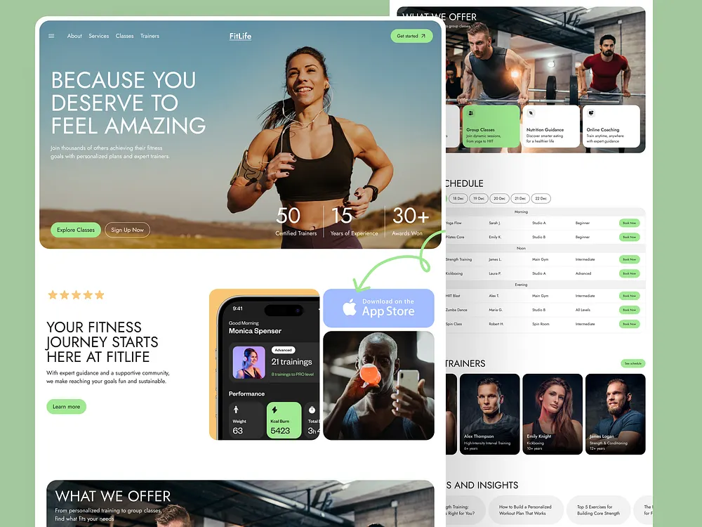 Fitness Website designs, themes, templates and downloadable graphic ...
