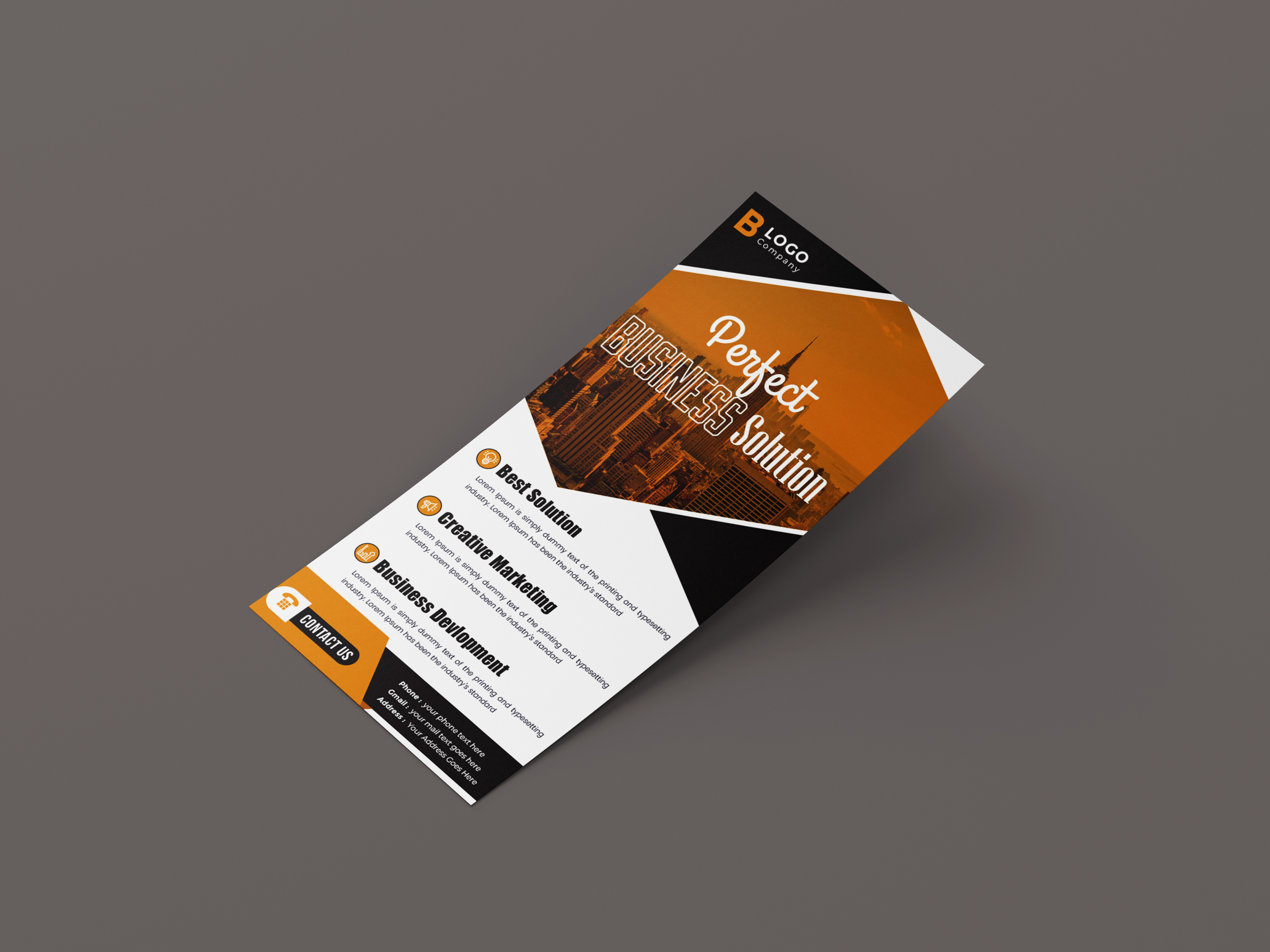 Corporate Business DL Flyer /Rack Card/Poster Design by Graphic Aerial ...