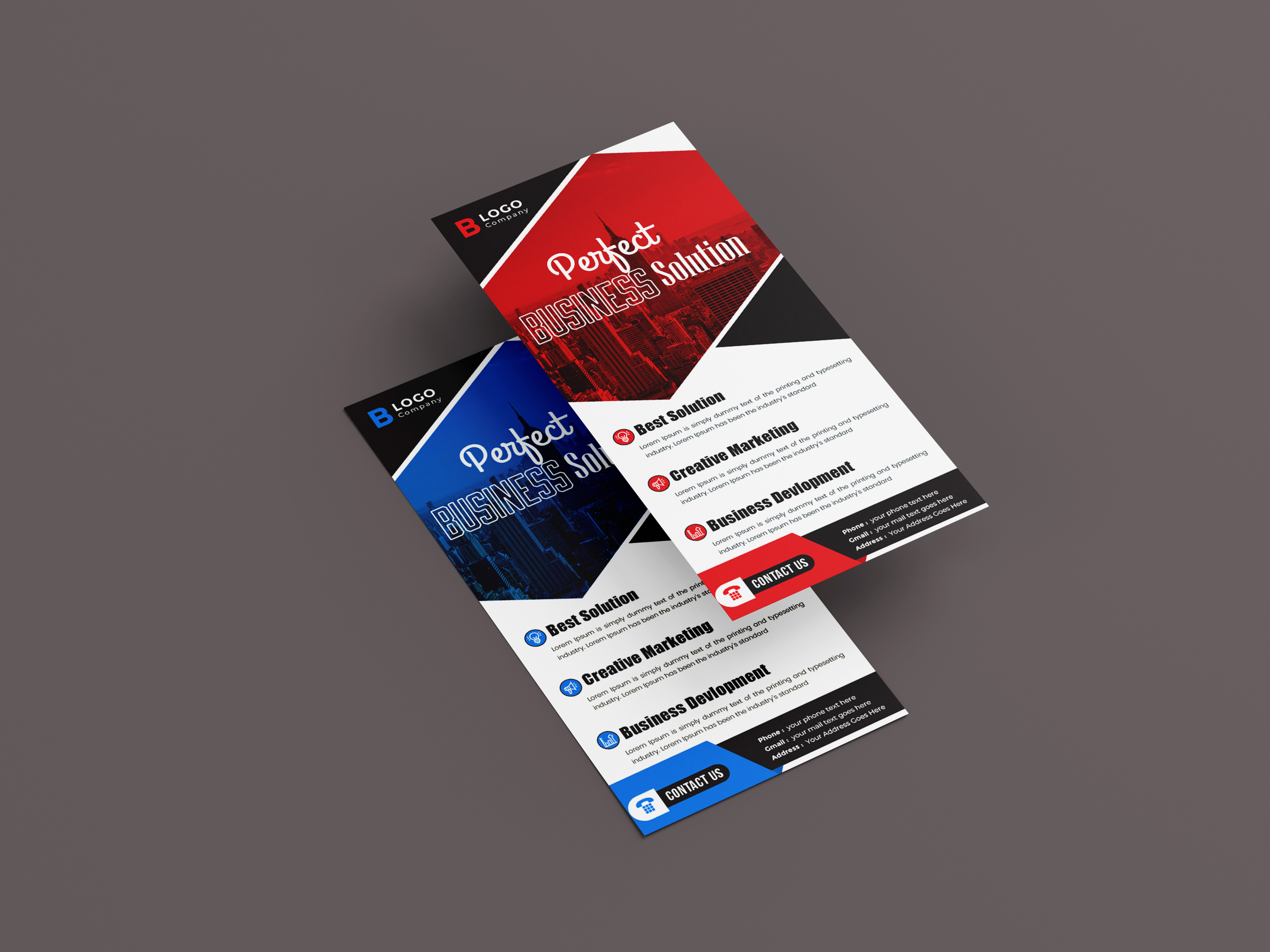 Corporate Business DL Flyer /Rack Card/Poster Design by Graphic Aerial ...