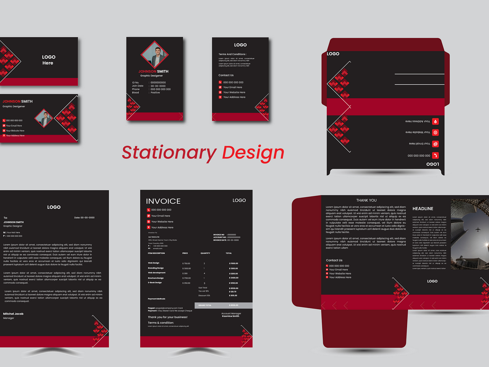 Corporate Stationary Templates by Fahad Ahmed Chowdhury on Dribbble