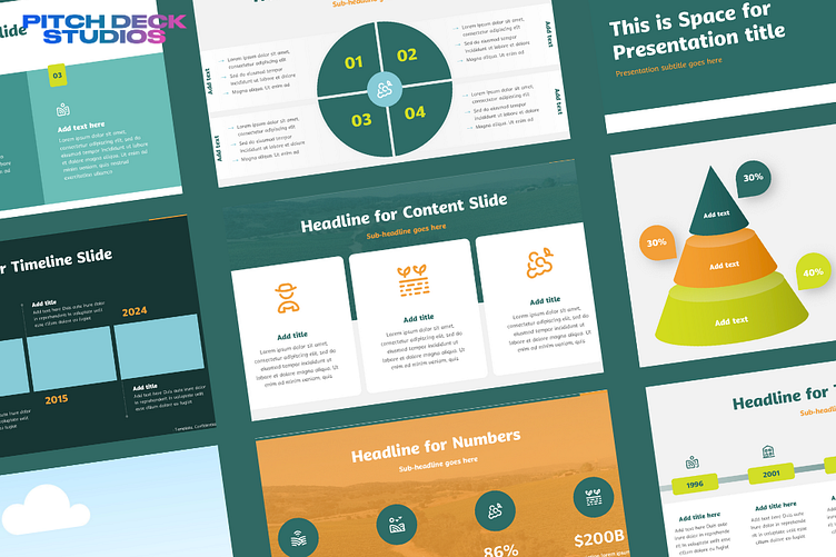 Startup Pitch Deck Presentation Design Example by Ada Mazurek on Dribbble