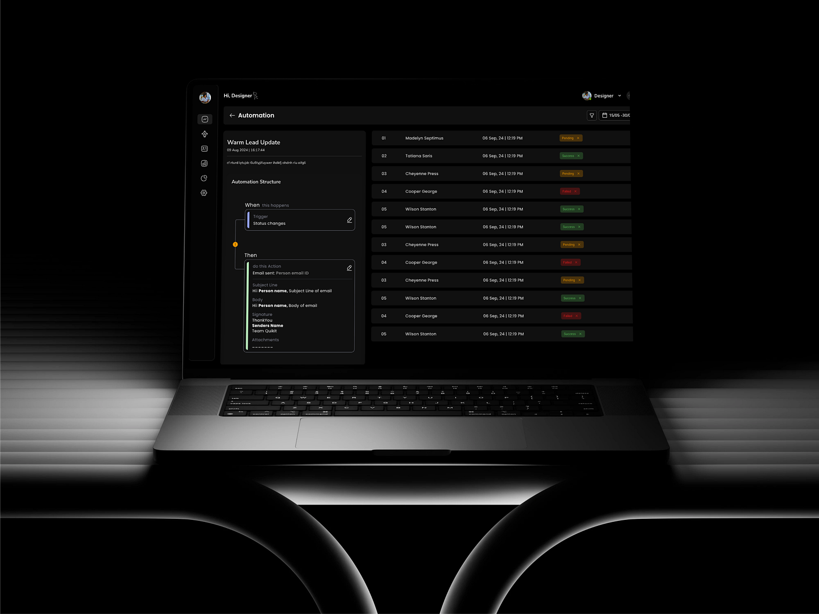 Automation UI by Harsh jain on Dribbble