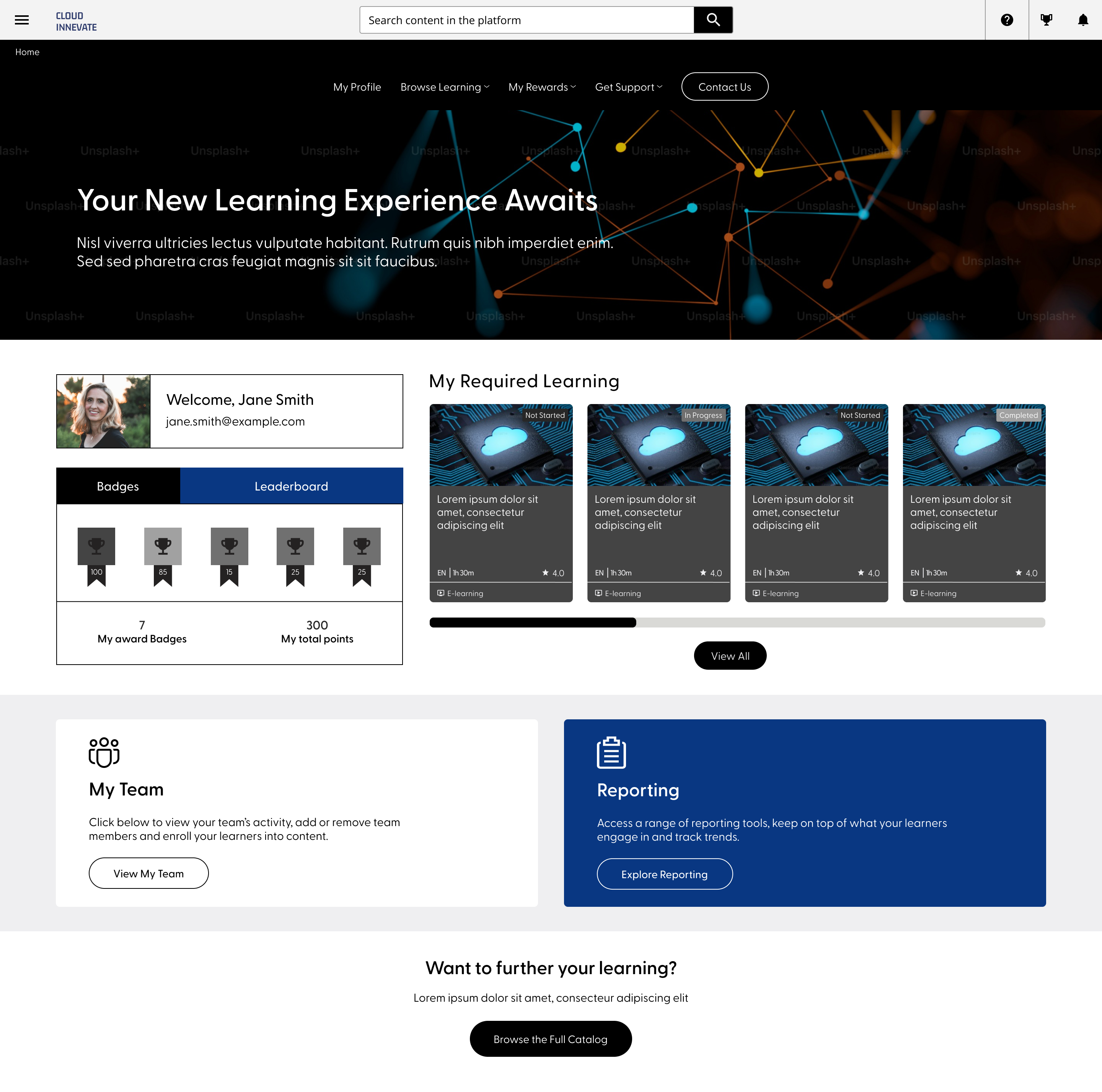 Docebo LMS Home and FAQ Page Mockups - Cloud Innevate by Noor on Dribbble