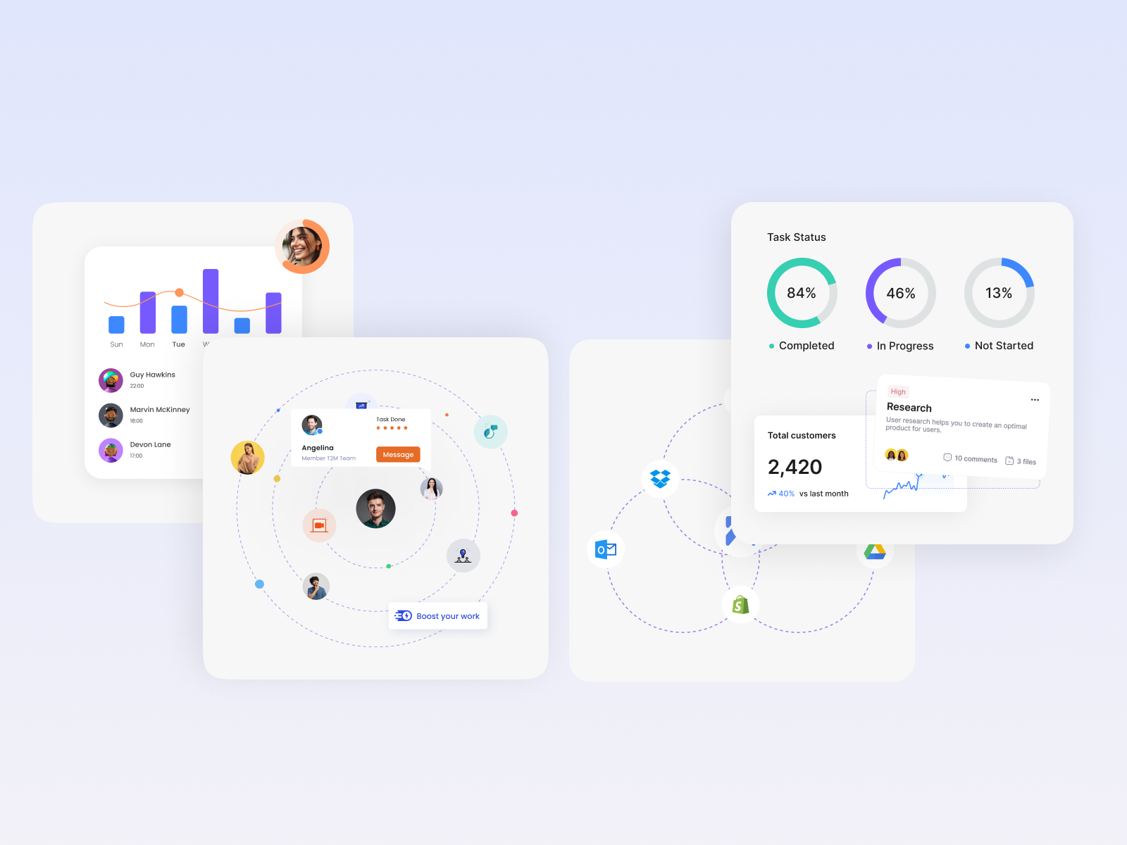 TaskHive Project Management SAAS Landing Page Design by ilias miah for ...