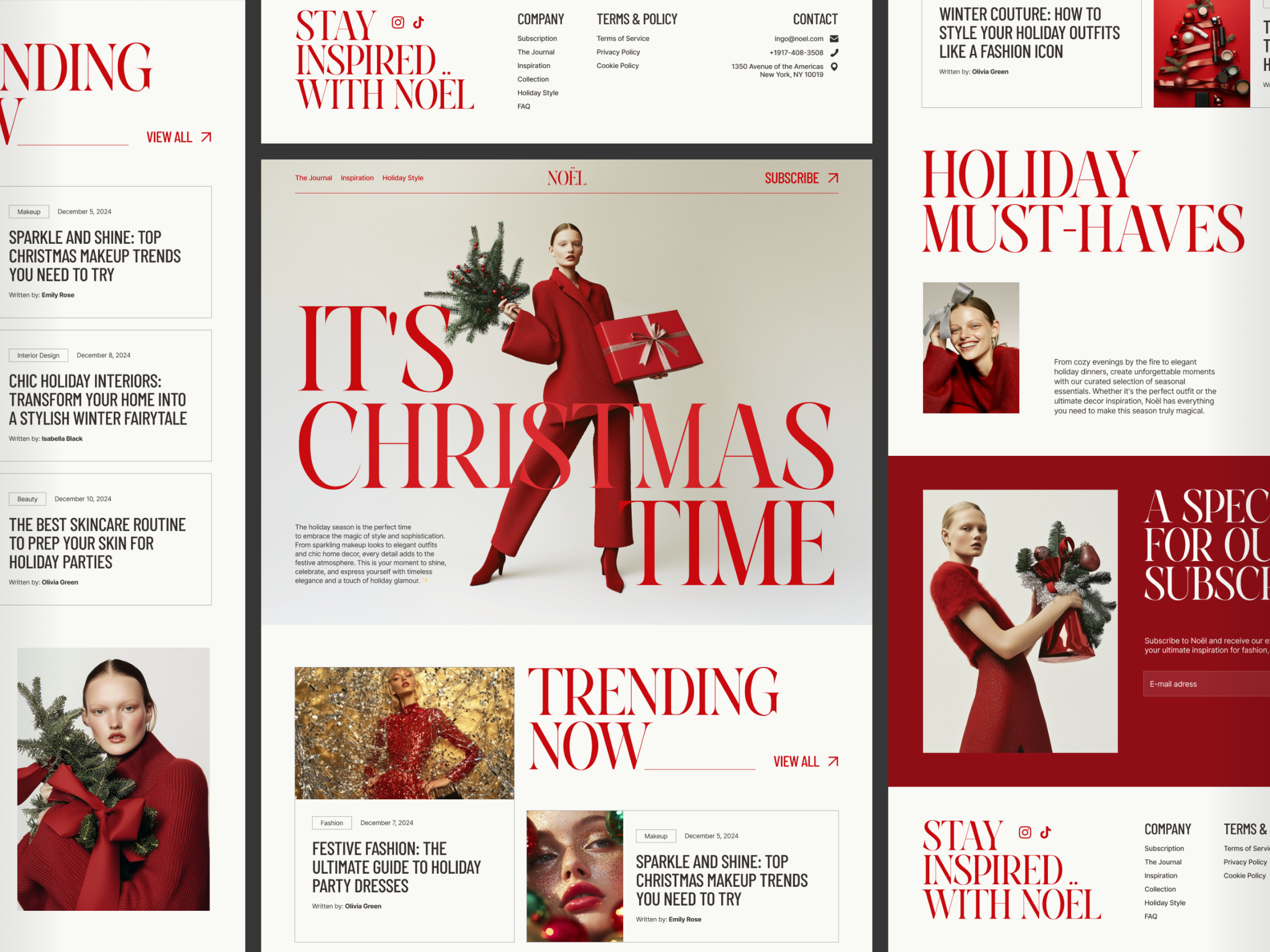 Fashion Christmas Website Design by Lumios Digital on Dribbble