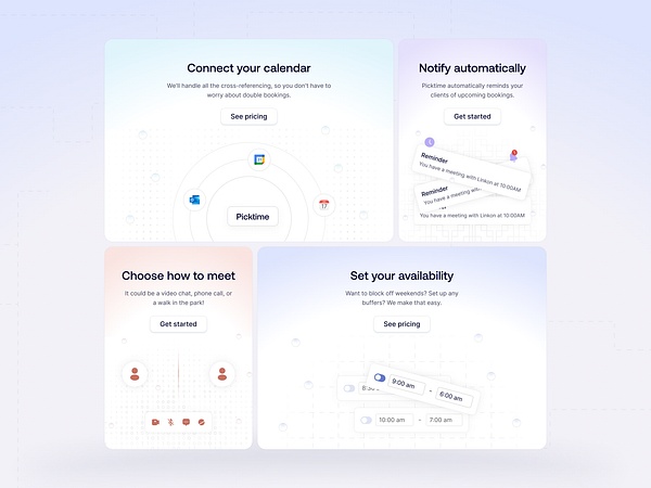 Scheduling UI Component for SAAS by Ofspace UX/UI on Dribbble