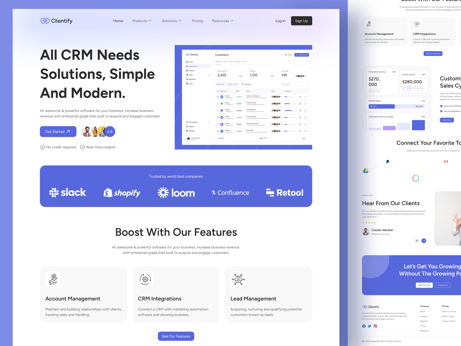 CRM Web Design by Al sajmun saju for Sajox Hive on Dribbble