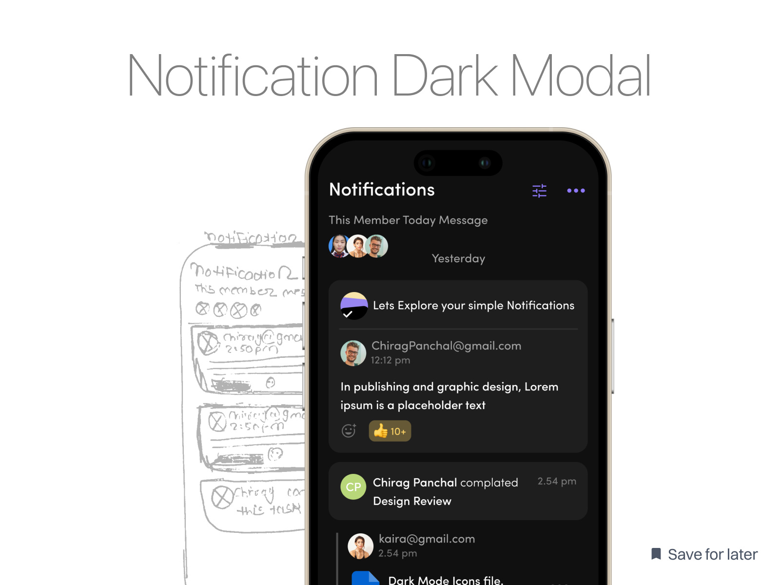 Notification Screen UI by Chirag_2711 on Dribbble