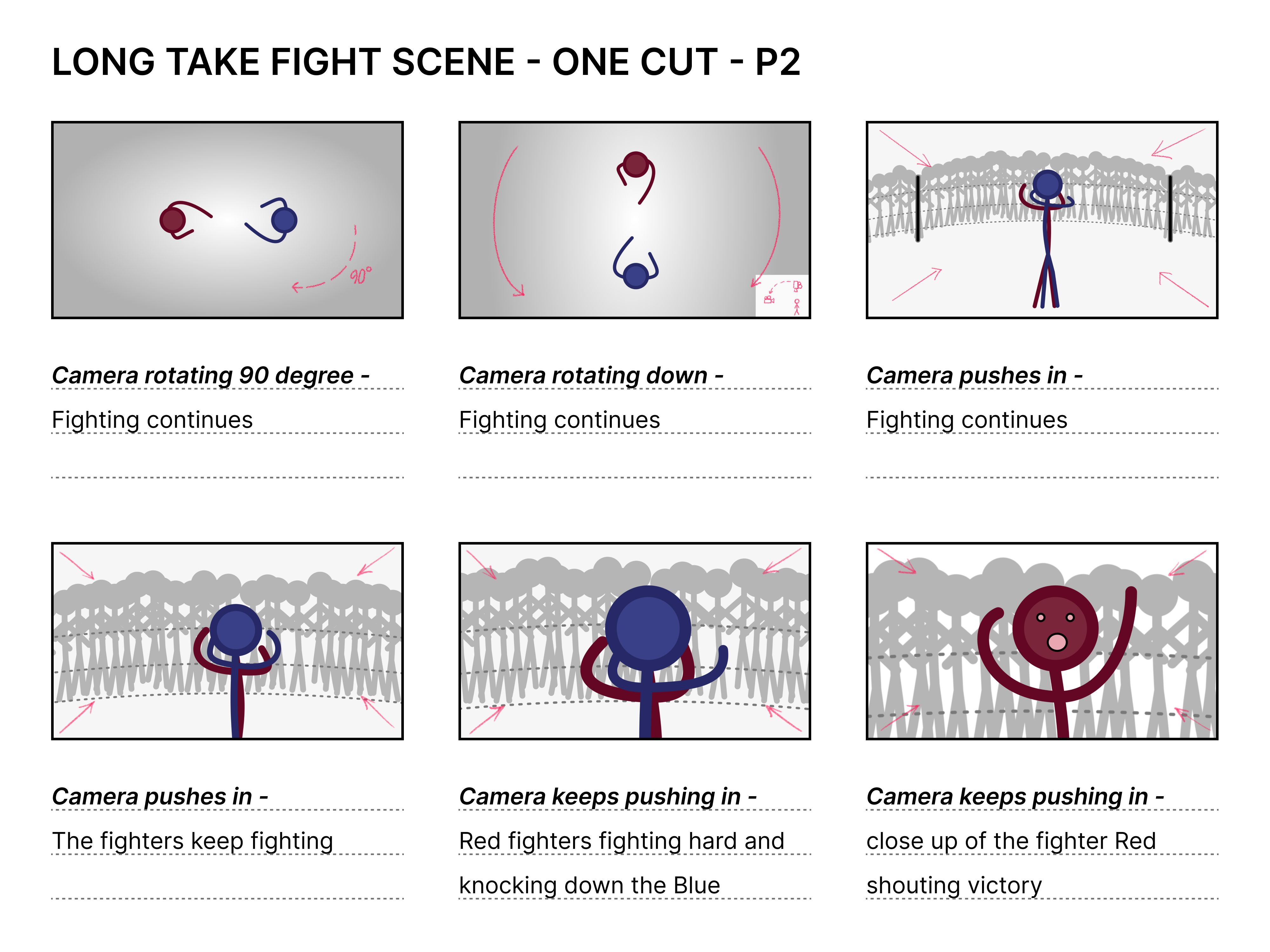 One cut fight scene storyboard by Galile on Dribbble