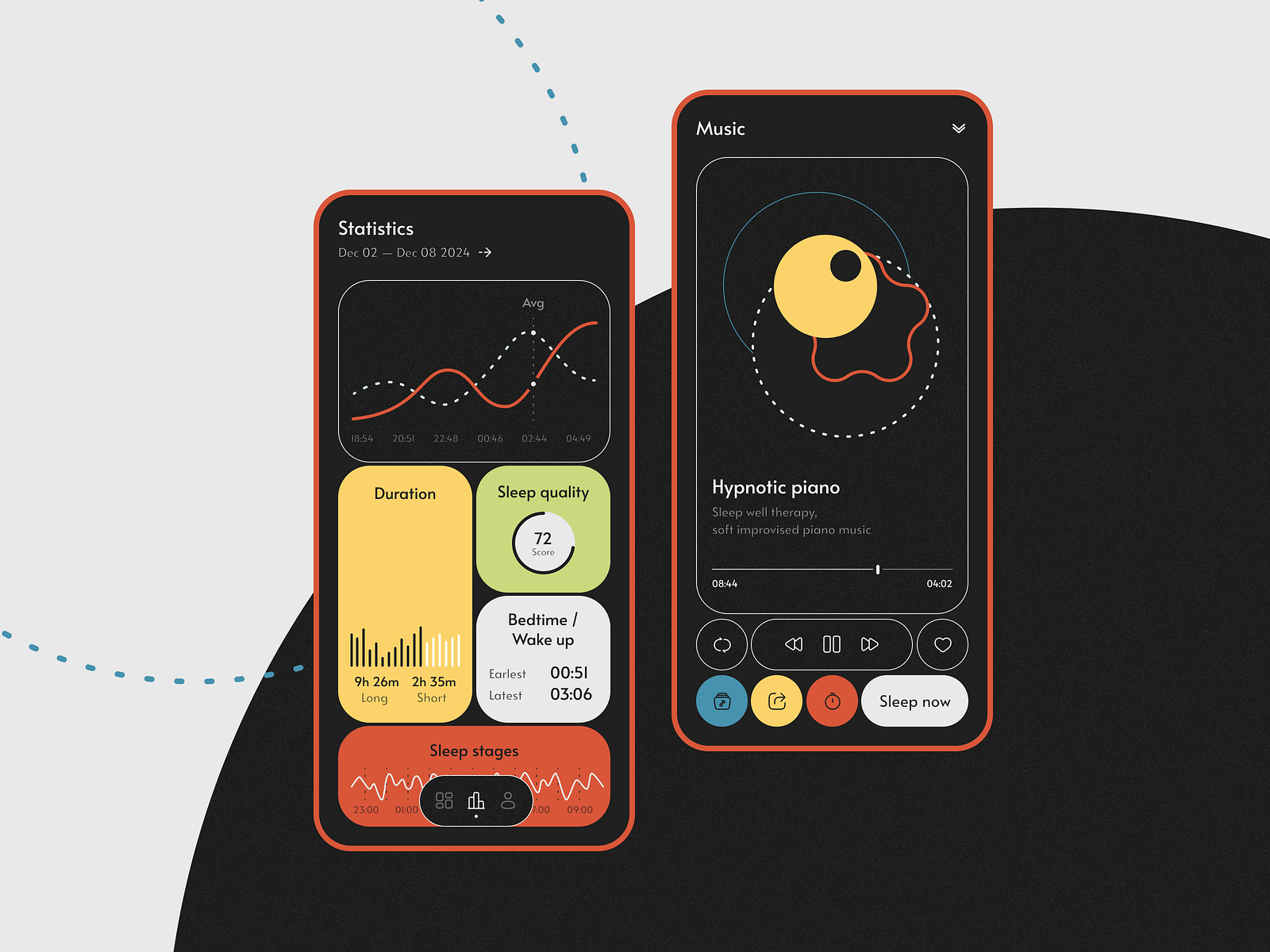 Sleep Tracker Mobile iOS App by Victoria Titova on Dribbble