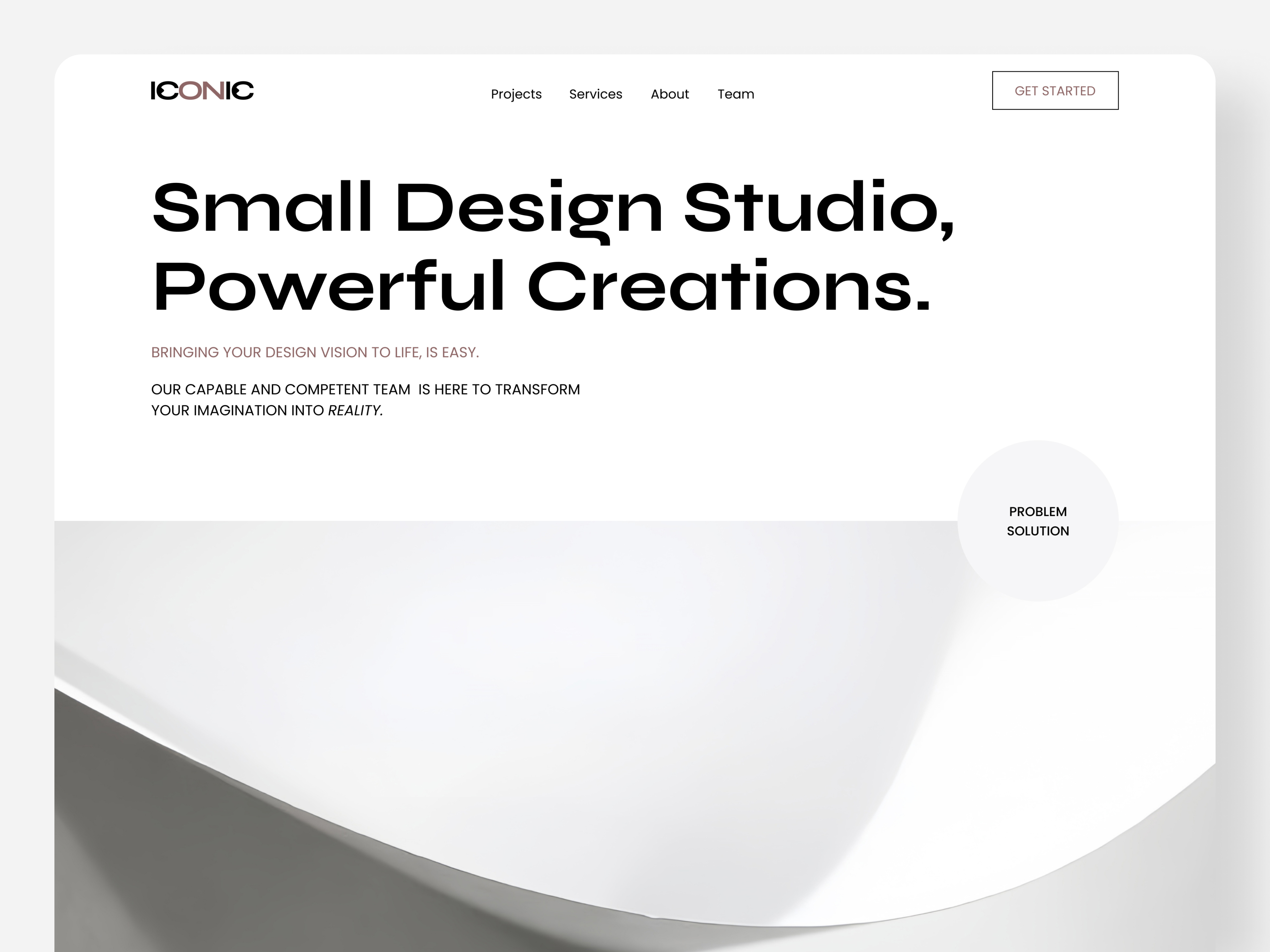 Design Studio Landing Page by Catalystco Studio on Dribbble