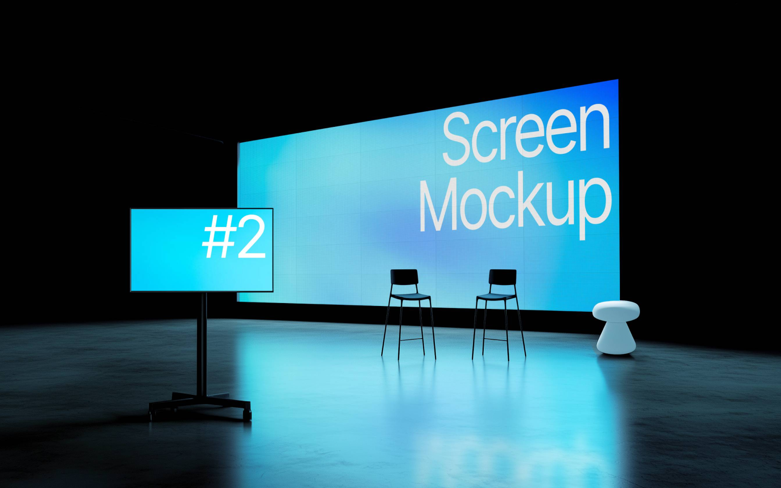 Screen Stage Mockup [FREE] by Alex on Dribbble