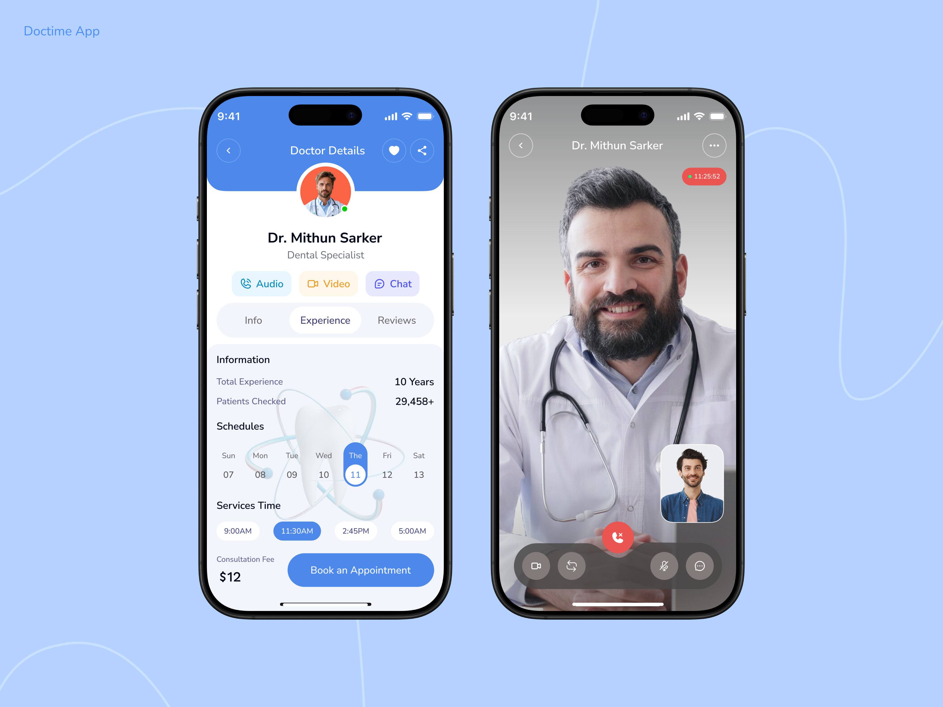 DocTime - Dental Mobile App by Yeasin Arafat on Dribbble