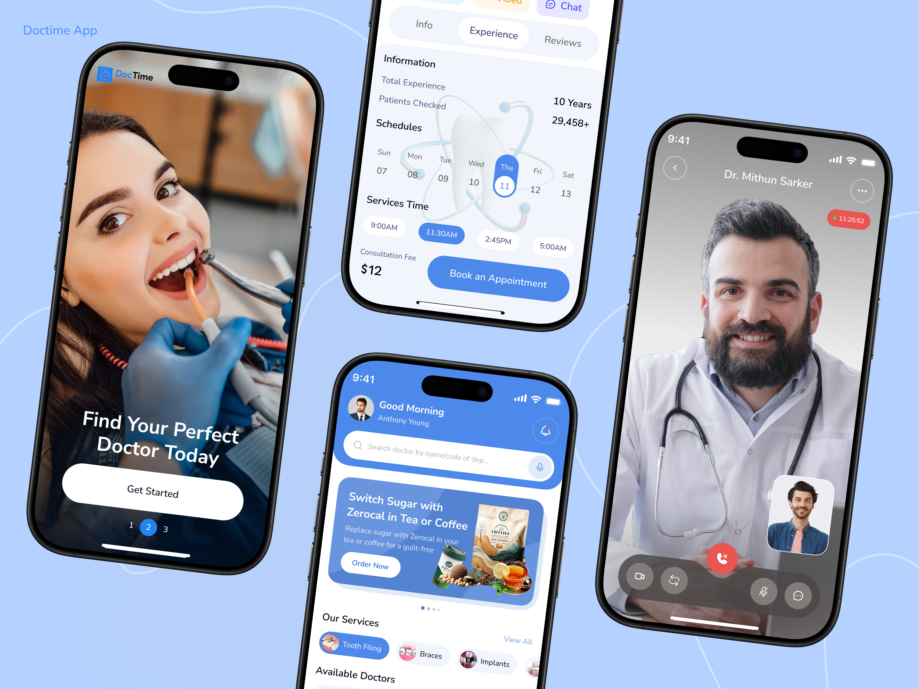 DocTime - Dental Mobile App by Yeasin Arafat on Dribbble