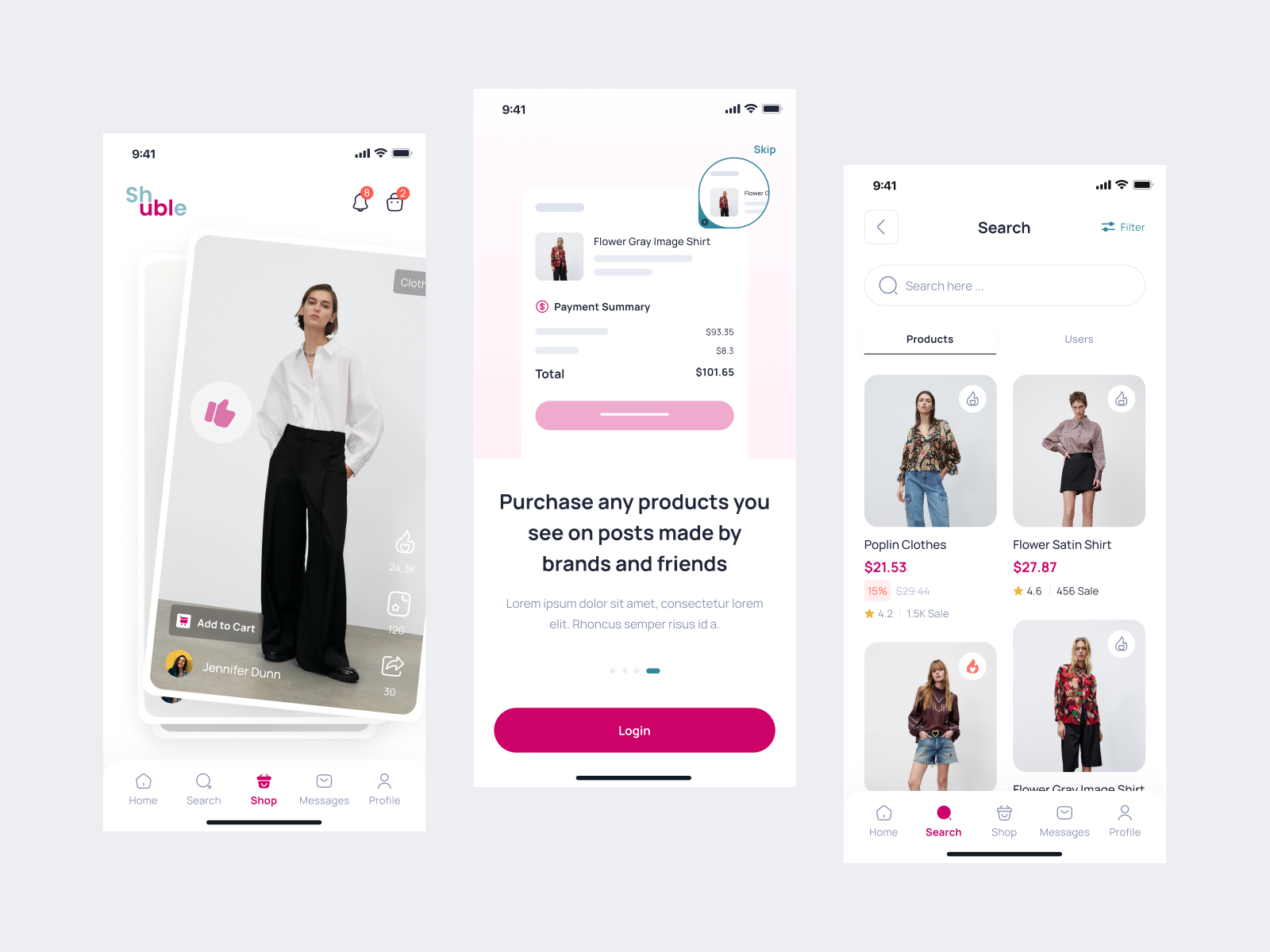 Shuble - Ecommerce Mobile App by Dipa Product for Dipa Inhouse on Dribbble