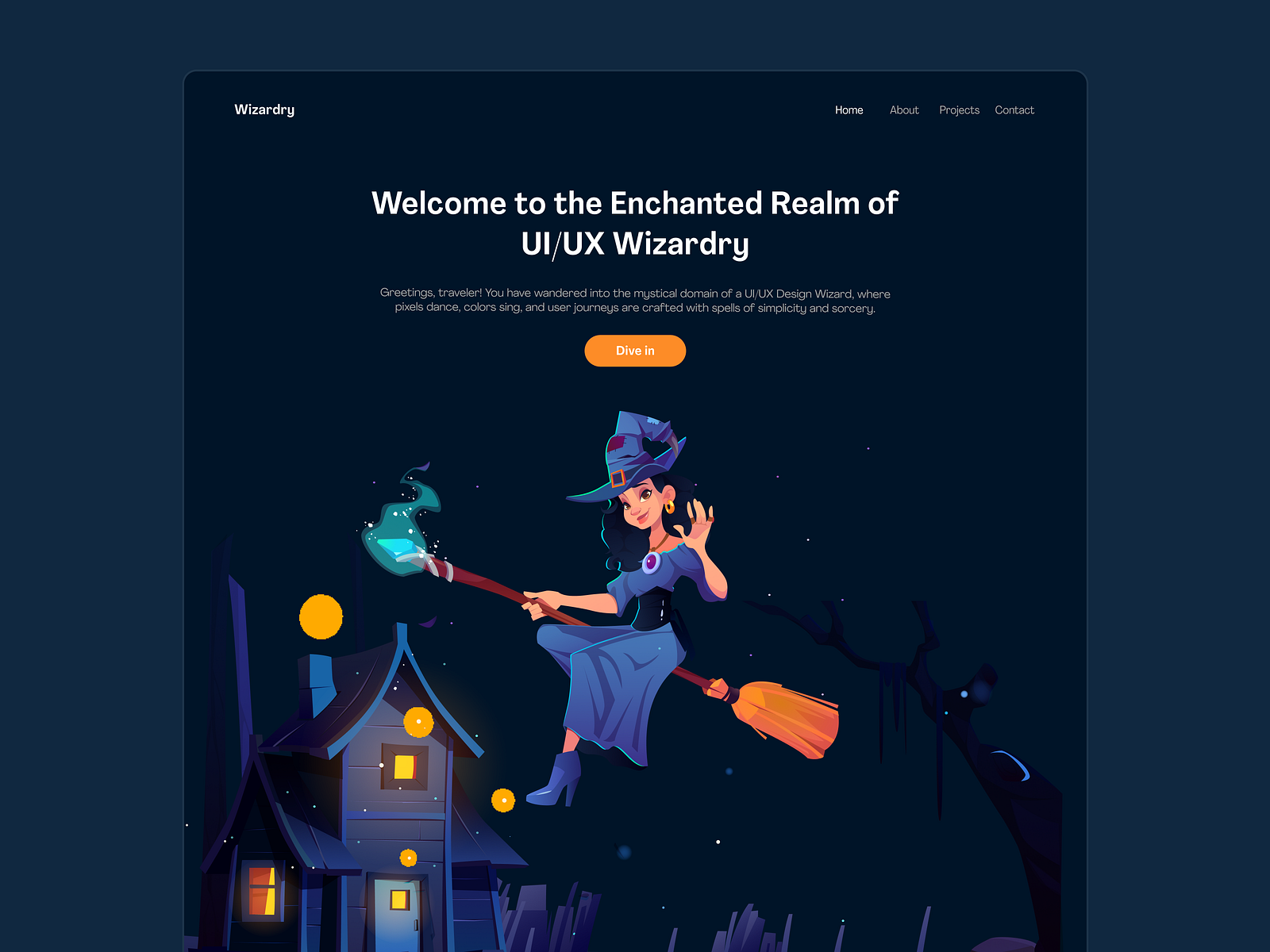 Wizardry-Portfolio website by Anjali on Dribbble
