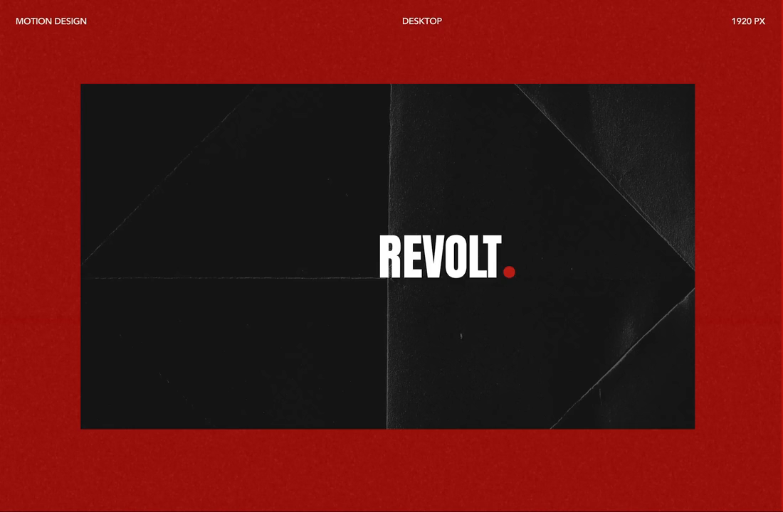 Marketing agency Revolt. Landing page. UI/UX - Homepade Design by Ahsan ...