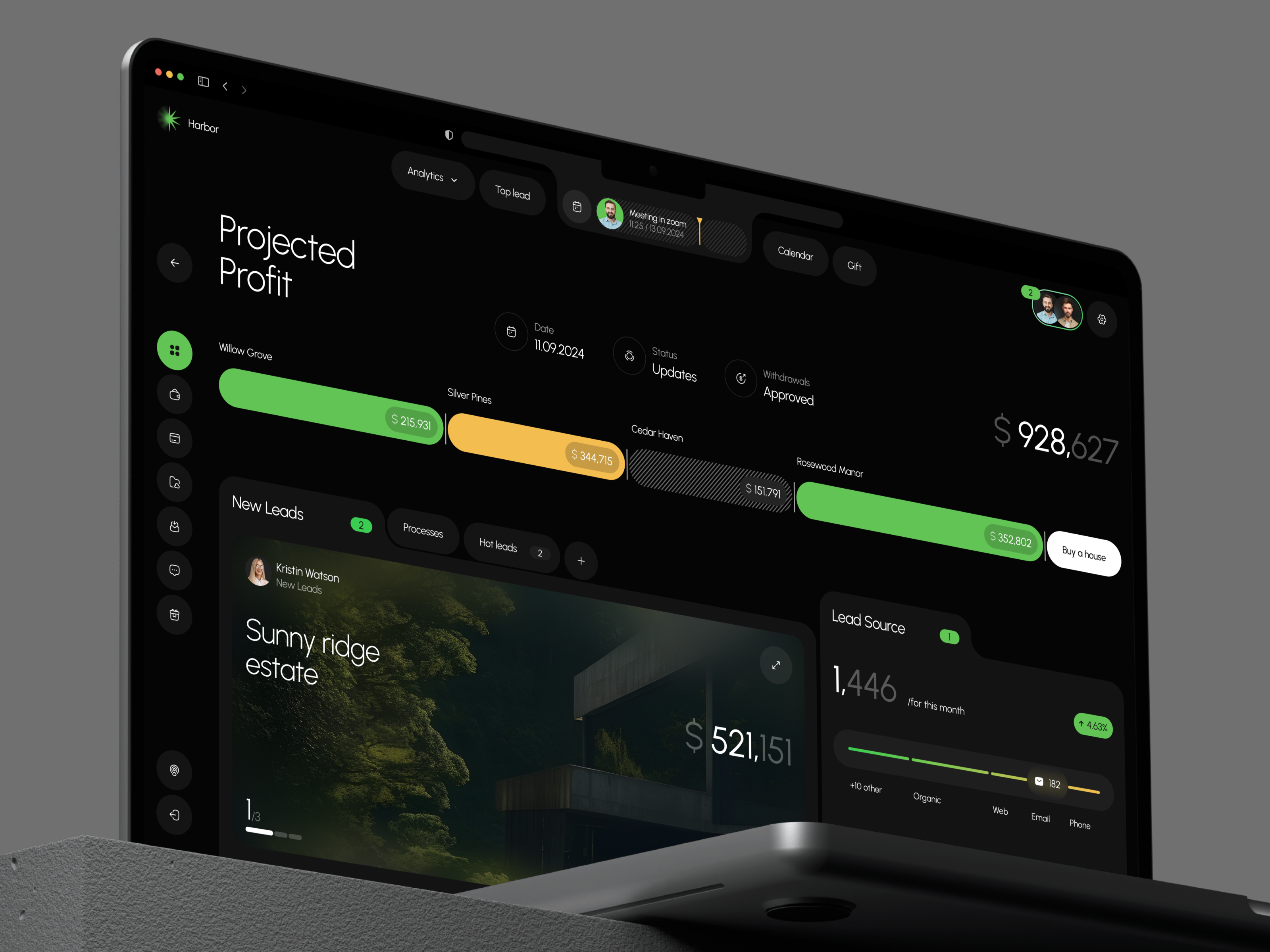 Homiva - Real Estate Web Dashboard by Jack R. for RonDesignLab ⭐️ on ...