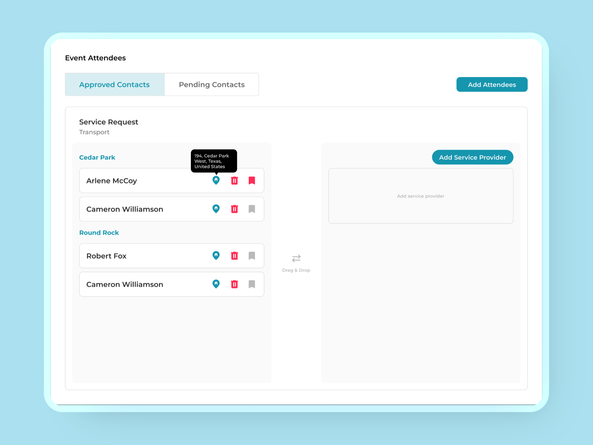 Browse thousands of Attendee List images for design inspiration | Dribbble