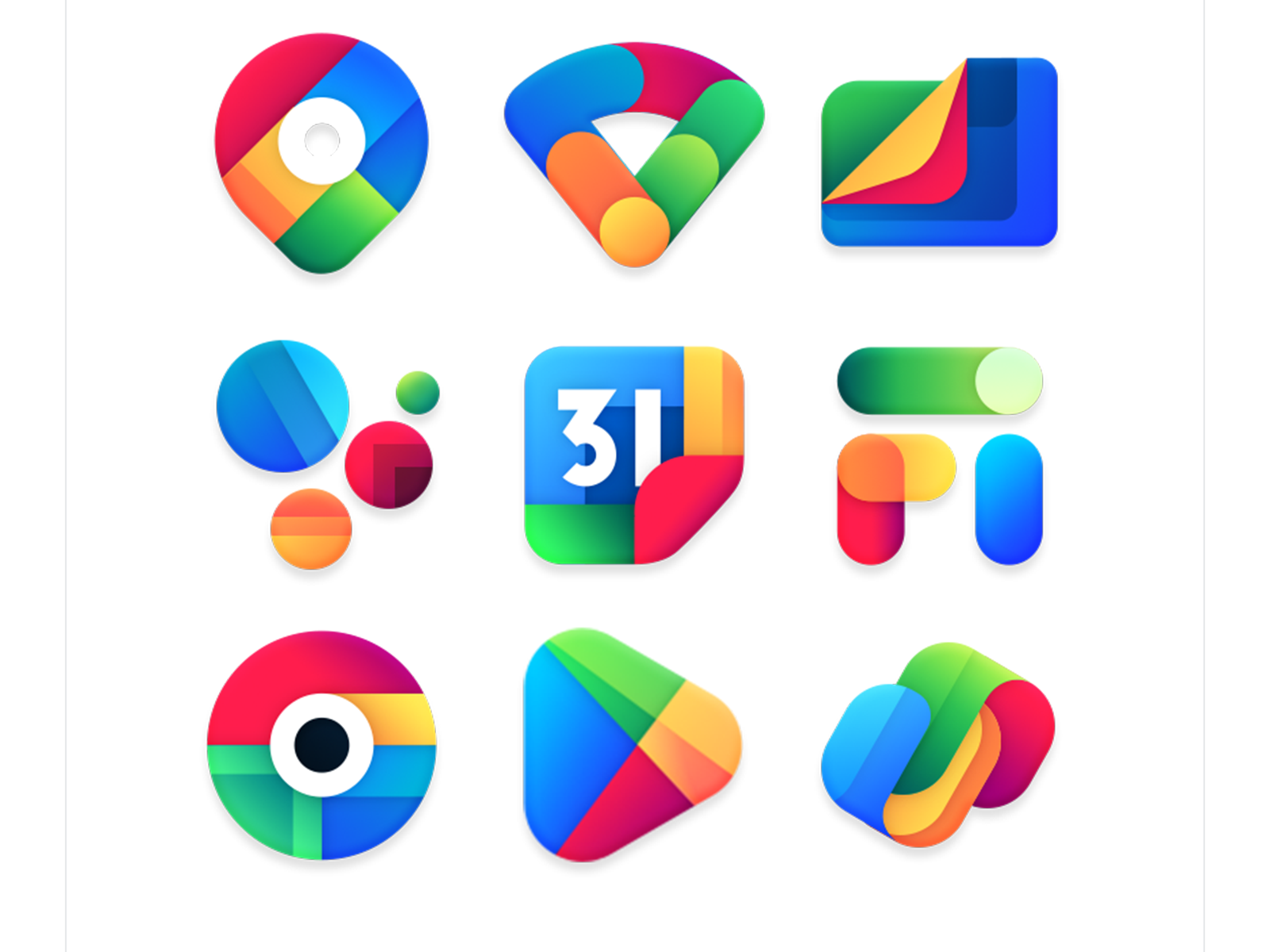 Google Icons Redesign by Max Patchs on Dribbble
