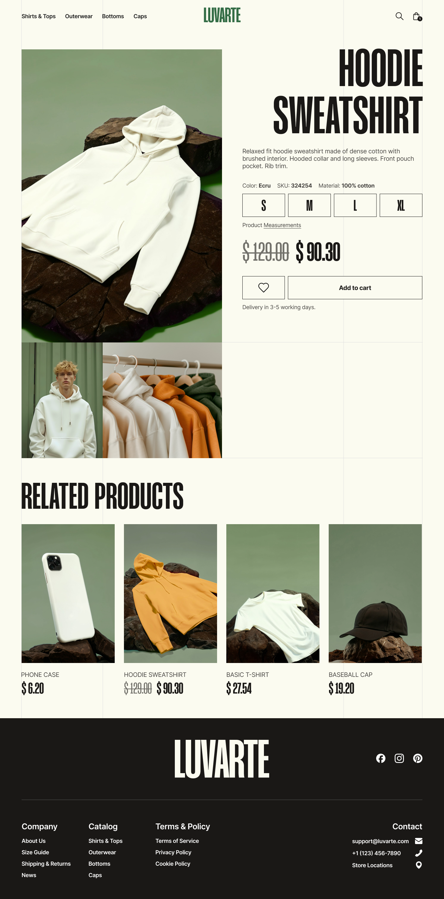 Men's Fashion E-Commerce Website Product Page & Shopping Cart by Lumios Digital on Dribbble