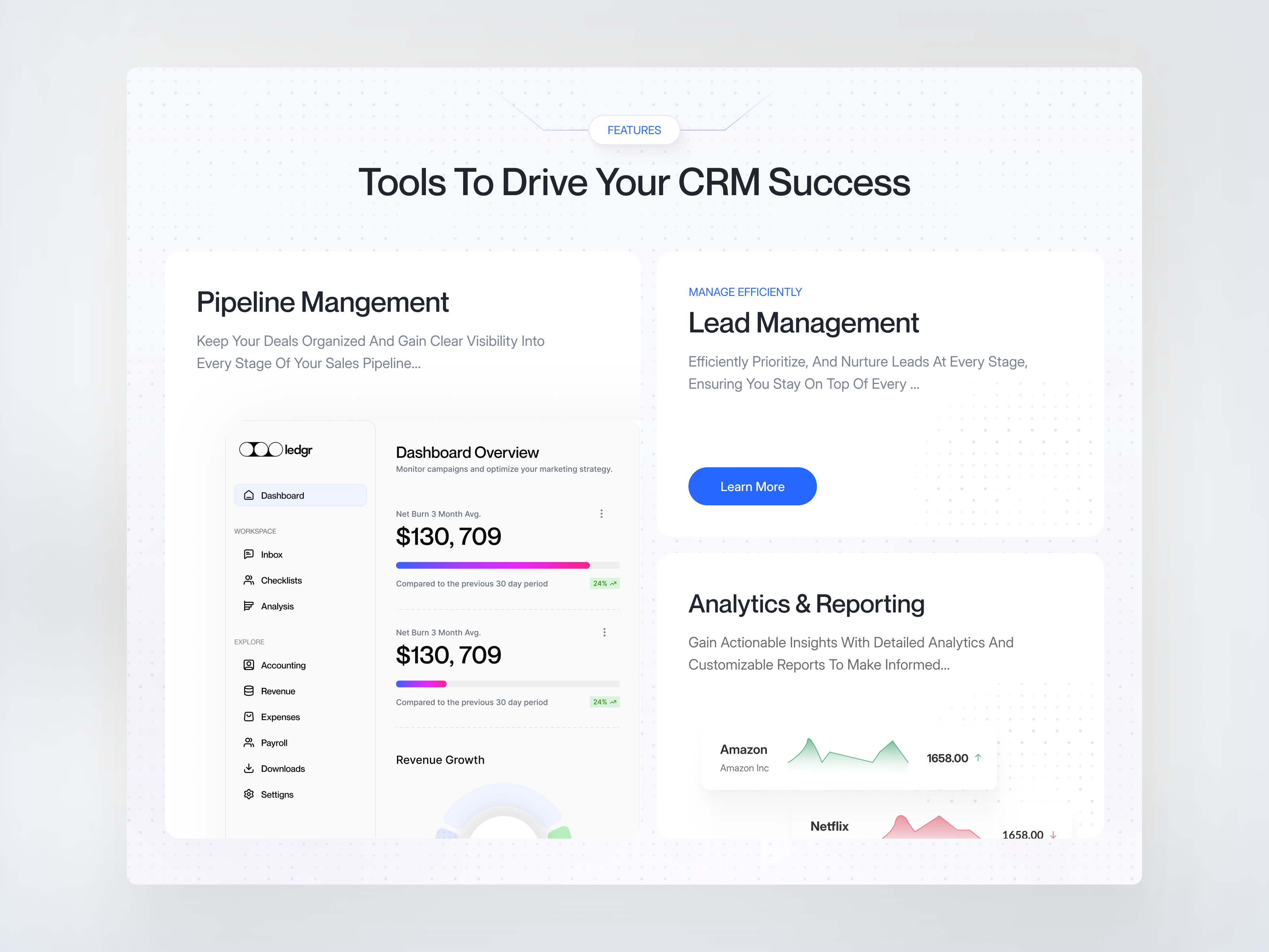 Trizo - Smart CRM Tools Landing Page by Ofspace UX/UI on Dribbble