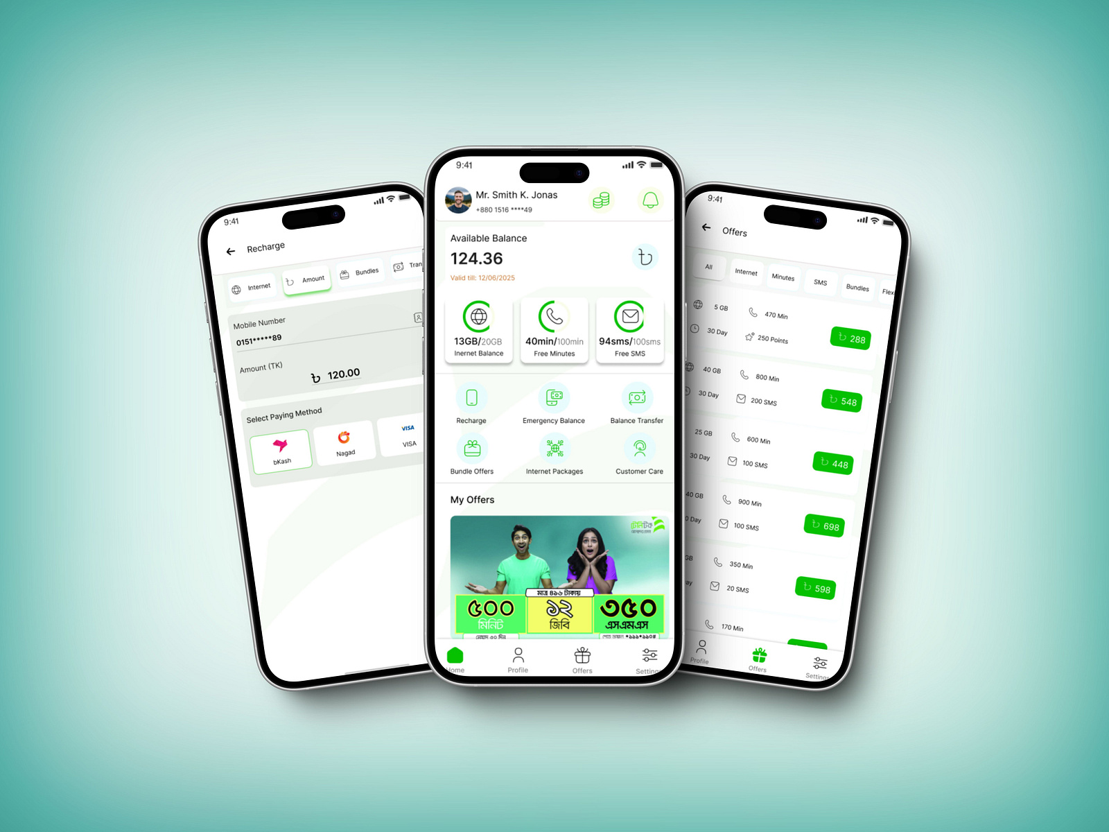 My Teletalk App - Redesign by Riaydh Ul Islam on Dribbble