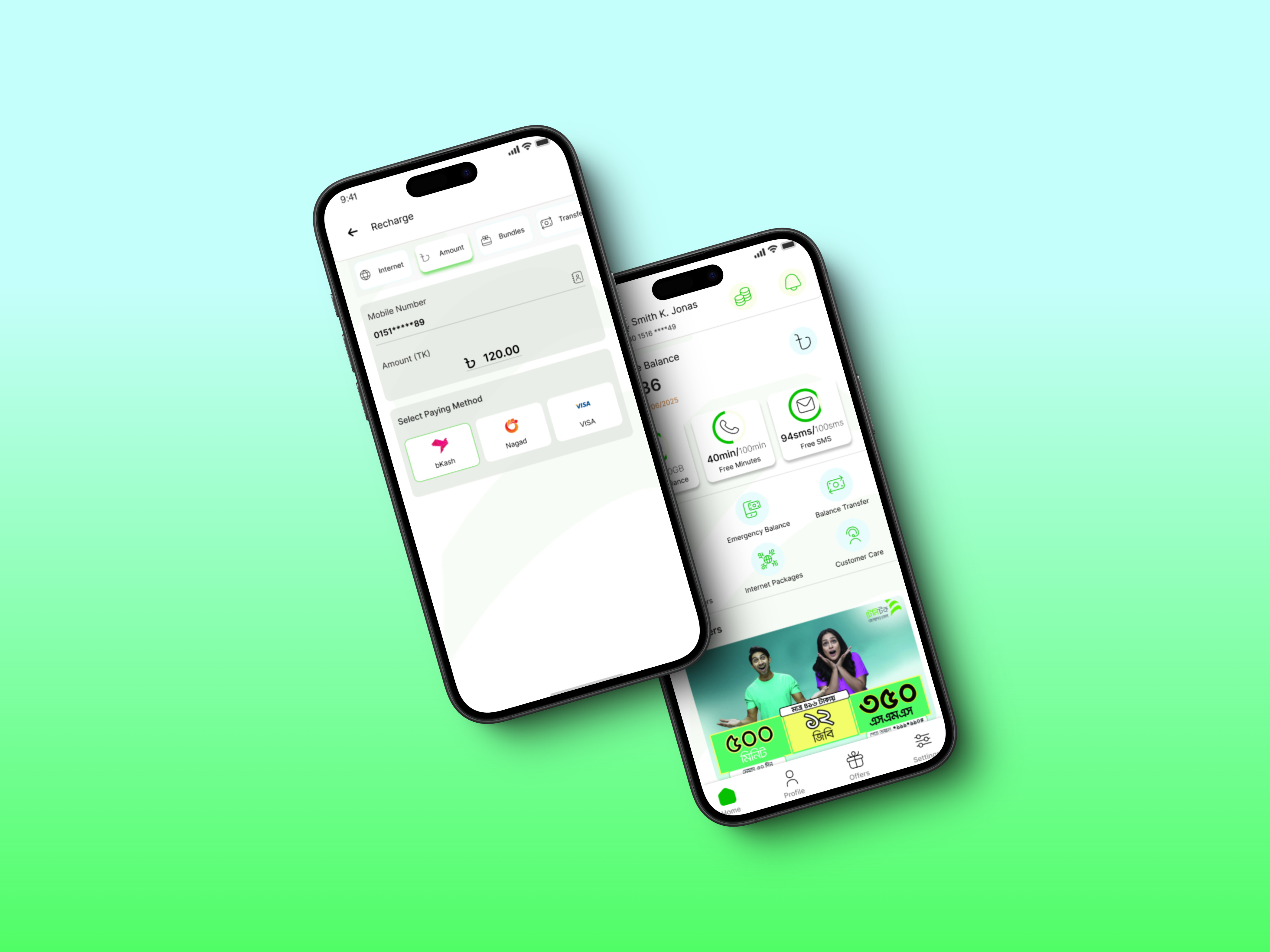 My Teletalk App - Redesign by Riaydh Ul Islam on Dribbble