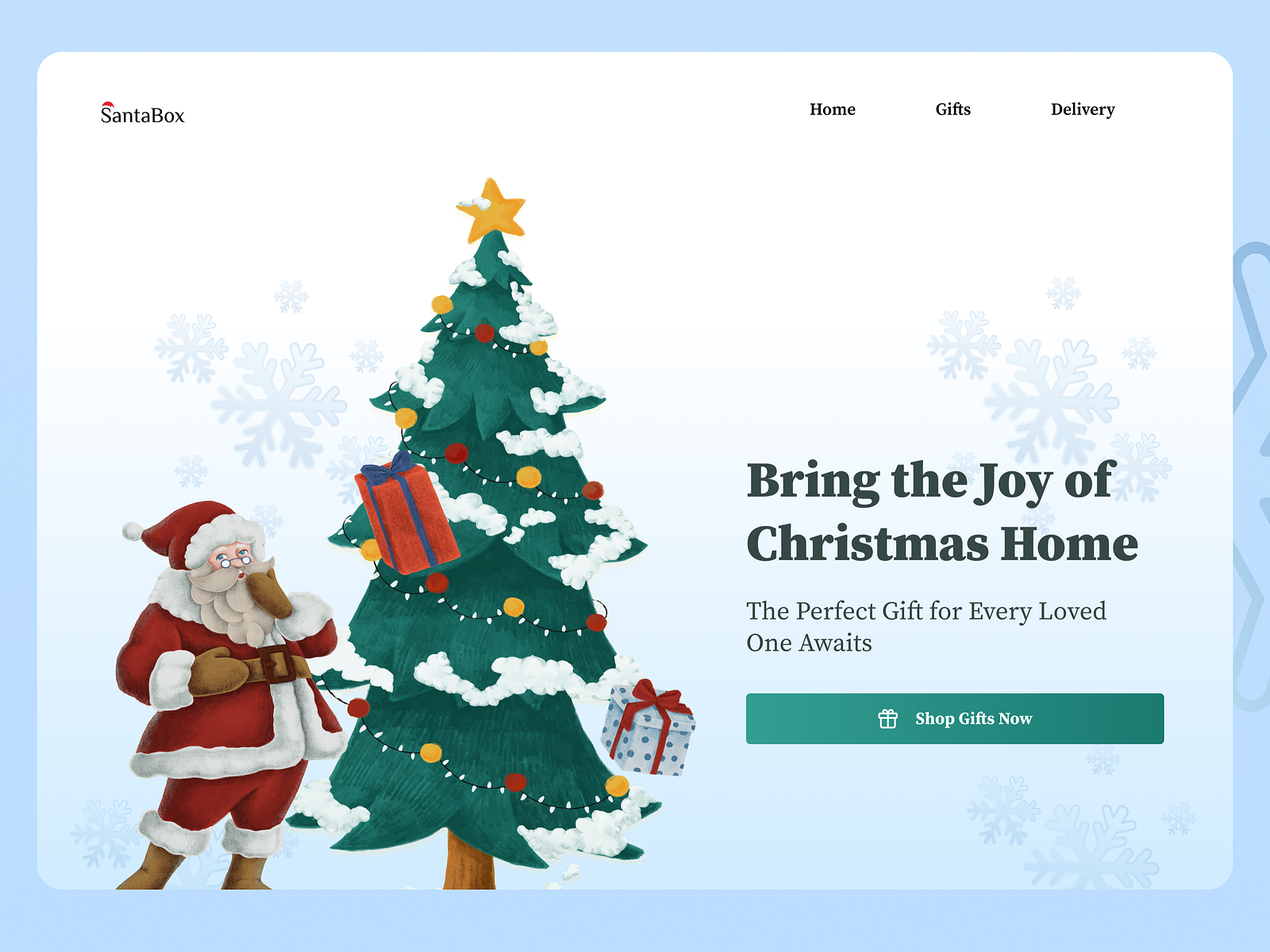 Chritmas Gift Landing Page🎄 💝🎁 by widyawt on Dribbble