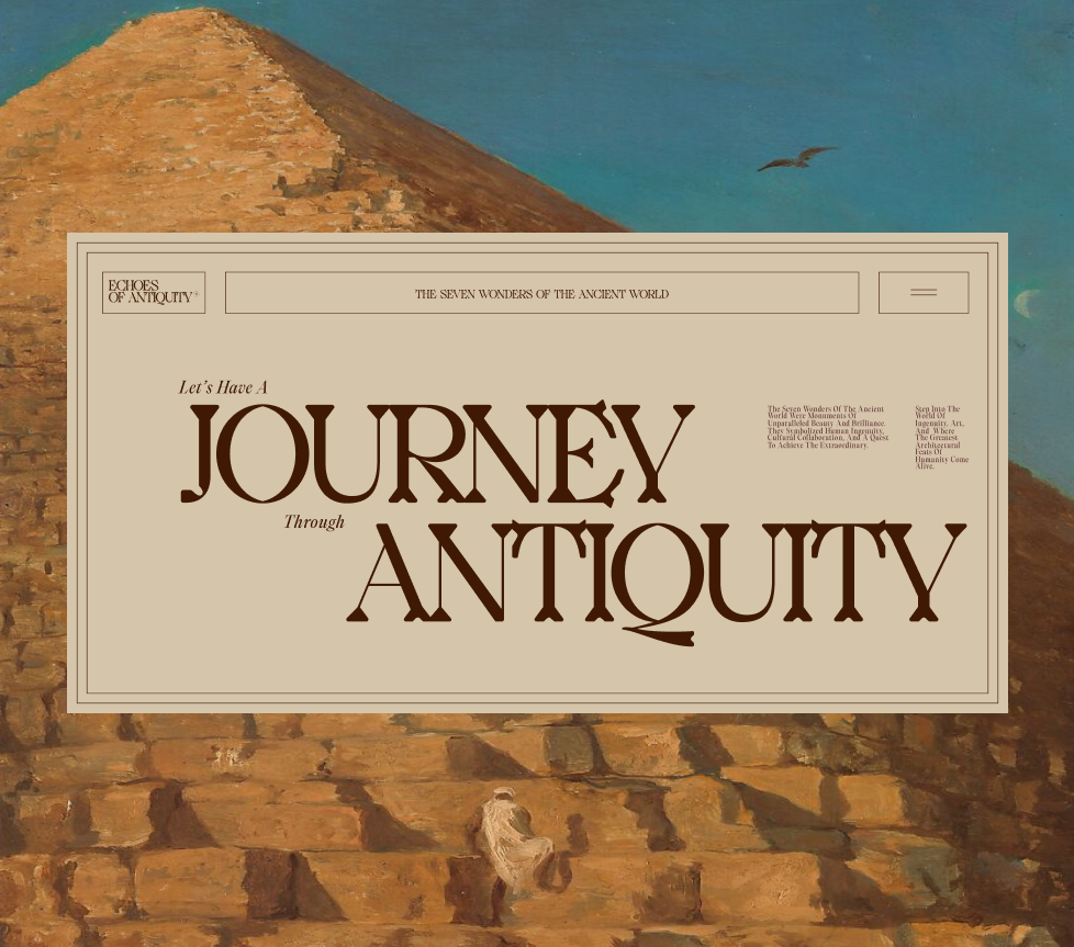 Echoes of Antiquity by Abdelrahman Khalifa on Dribbble