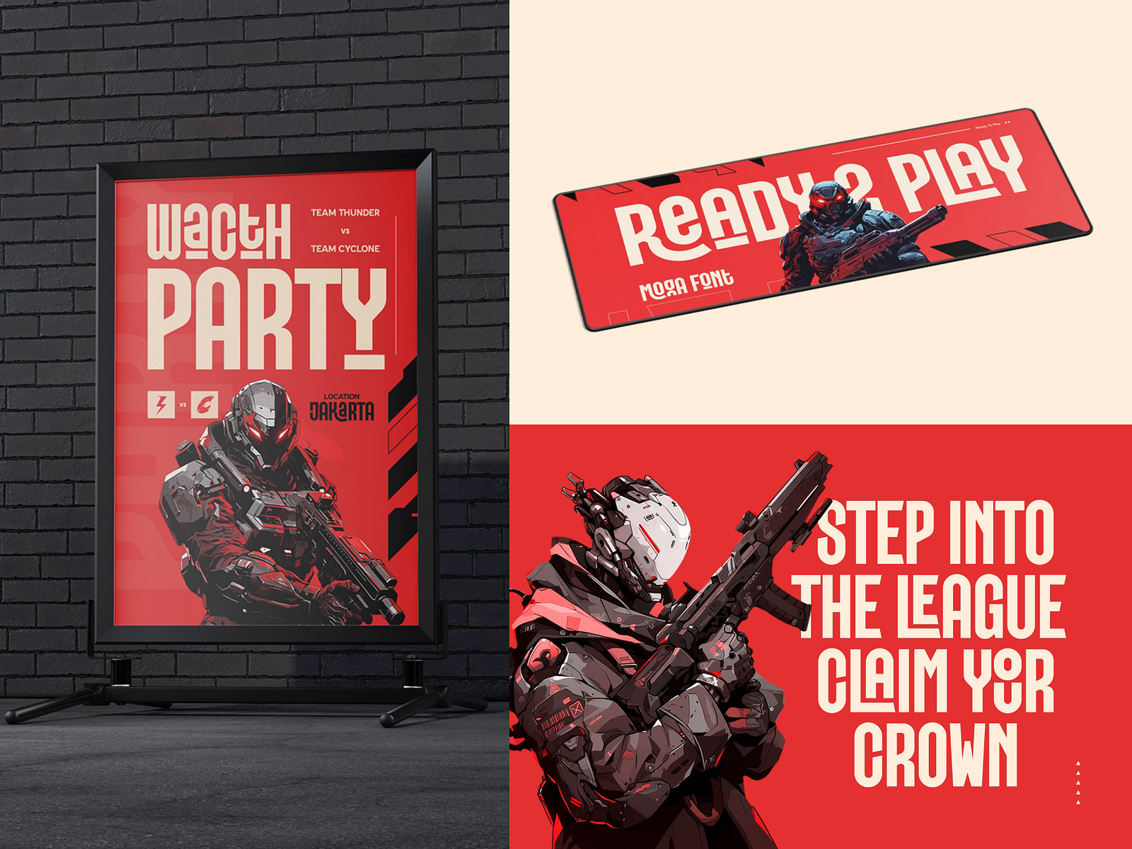MOGA : A Font for Every Gamer Design Media! 🎮 by Sensatype for ...