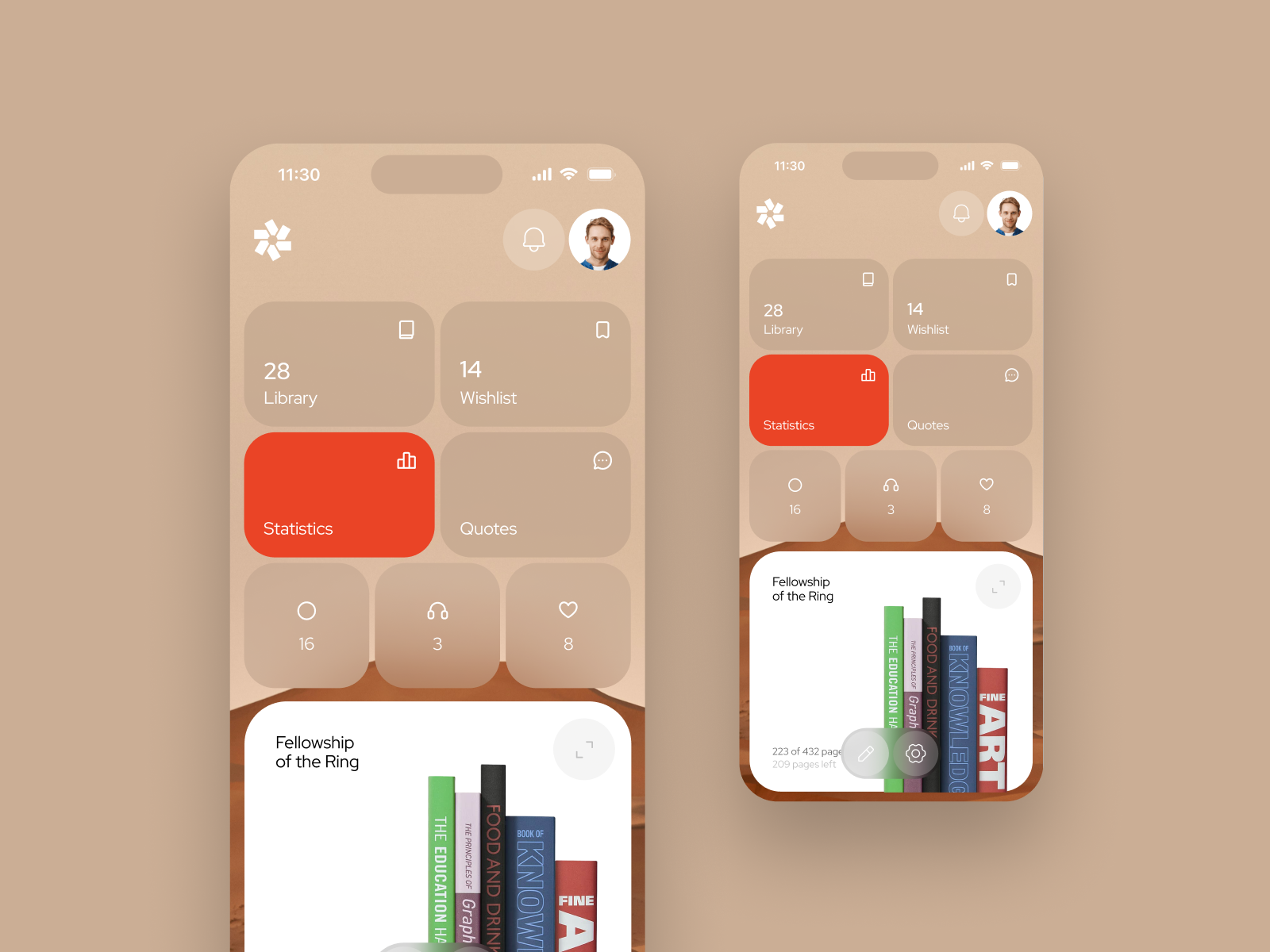 Book Tracker - Reading Mobile App by Jack L. for RonDesignLab ⭐️ on ...