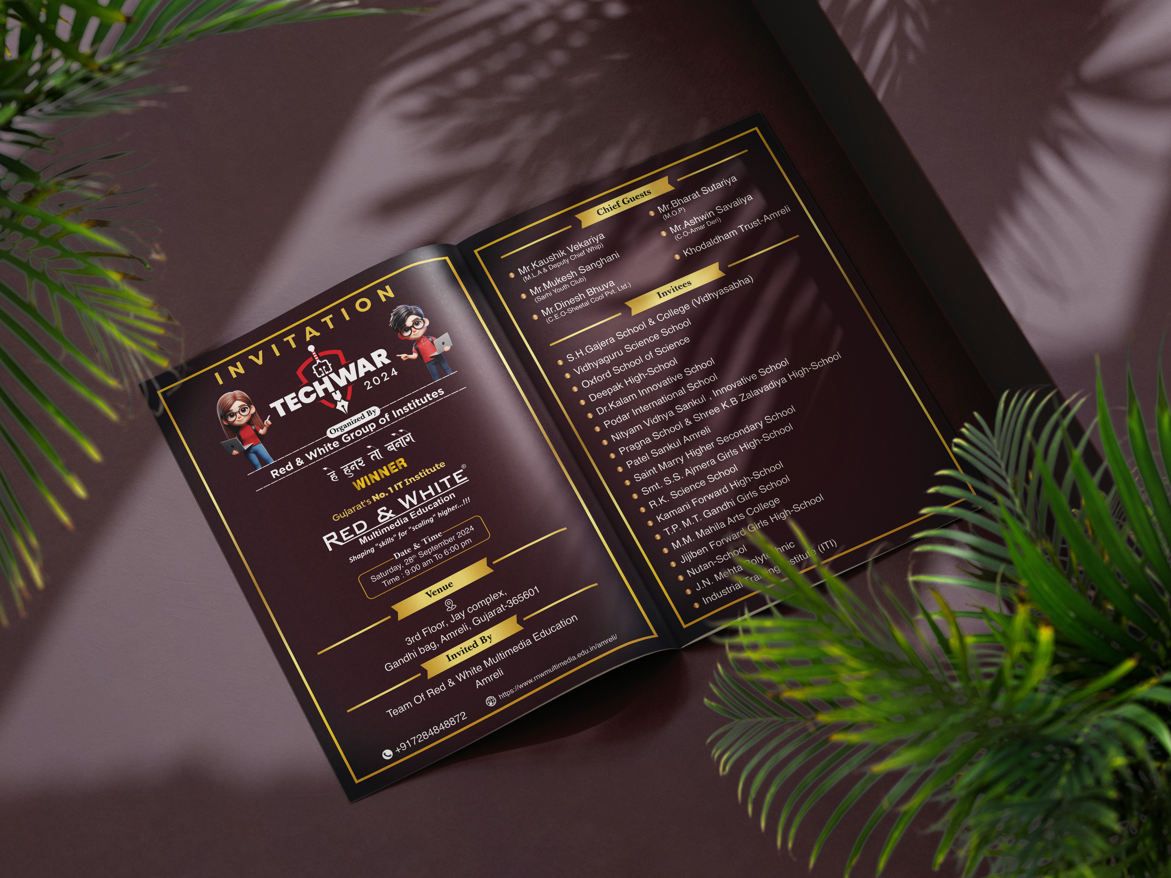 TechWar Competition Invitation Card Design by Tanveer Bavishi on Dribbble