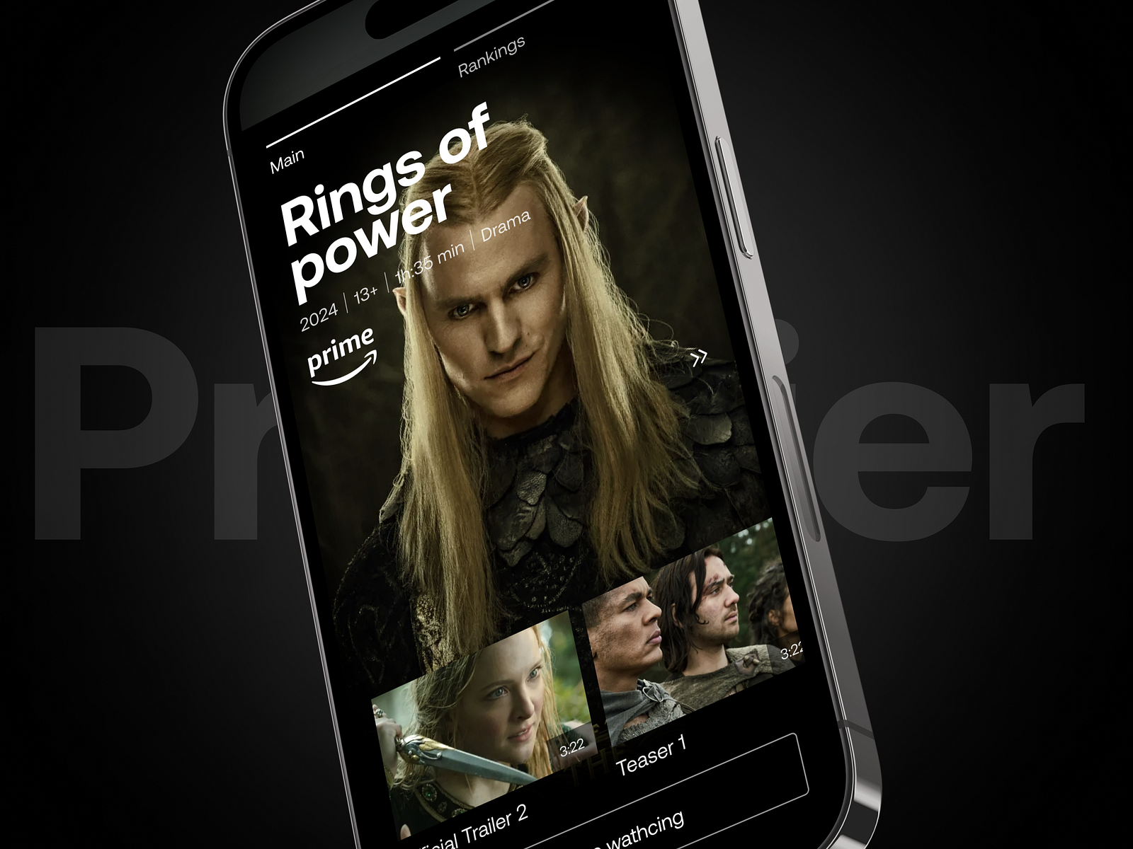 Premier streaming app by Paul on Dribbble