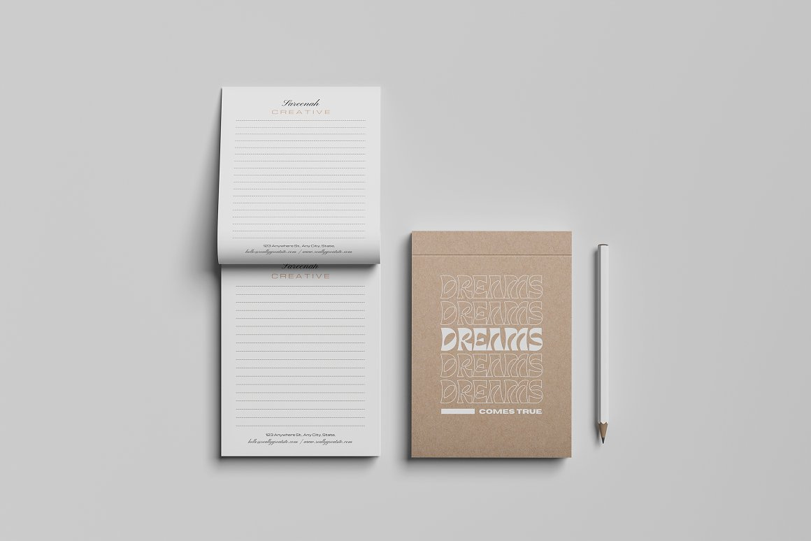 Notepad Open Mockup by Official Creative Mockup Design on Dribbble