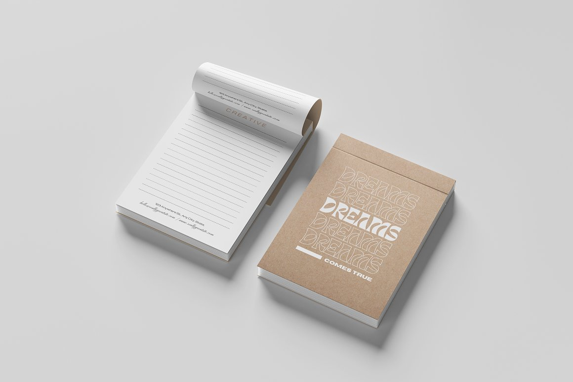 Notepad Open Mockup by Official Creative Mockup Design on Dribbble