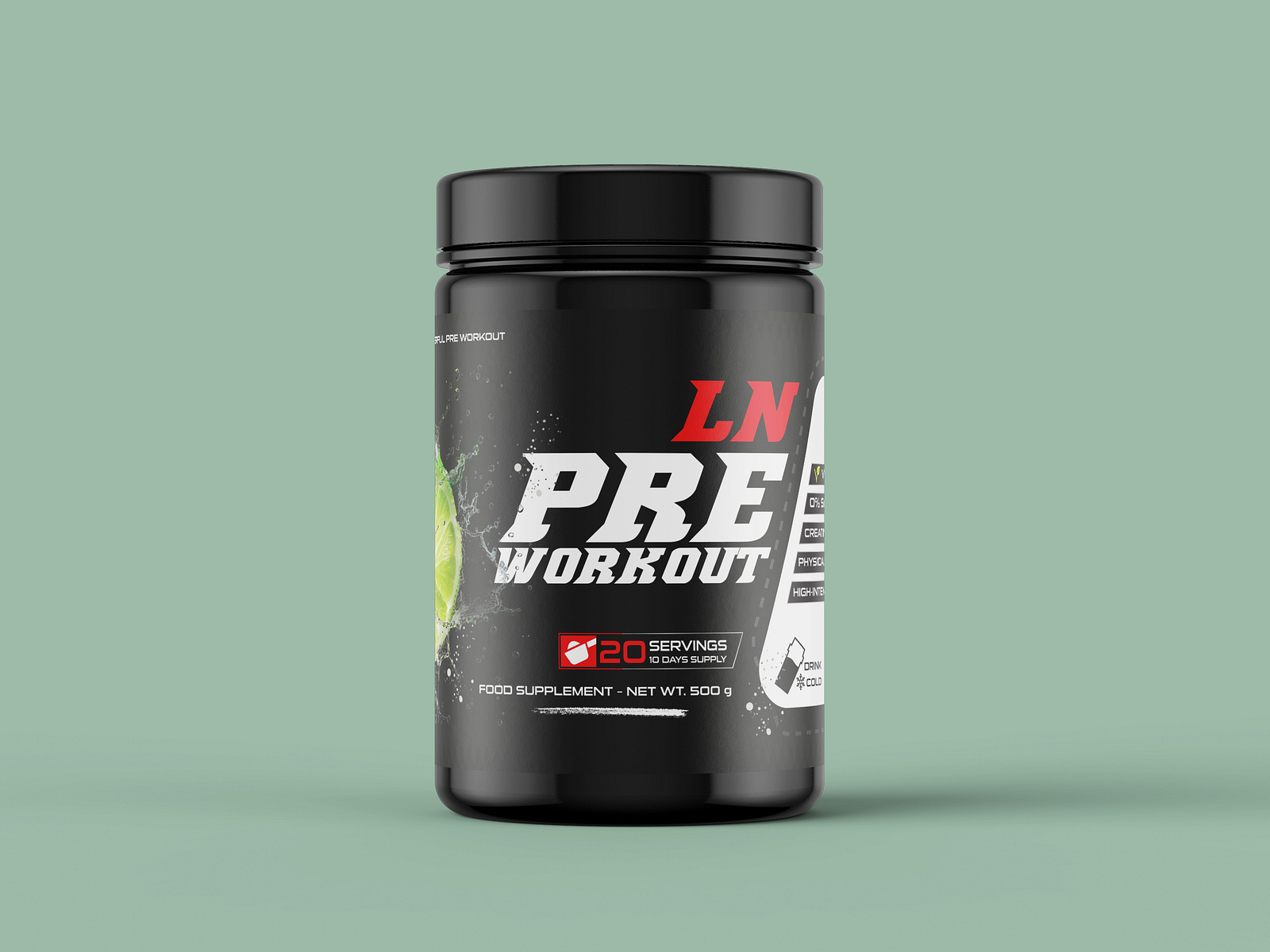 Supplement Product label Design by DeftAds on Dribbble