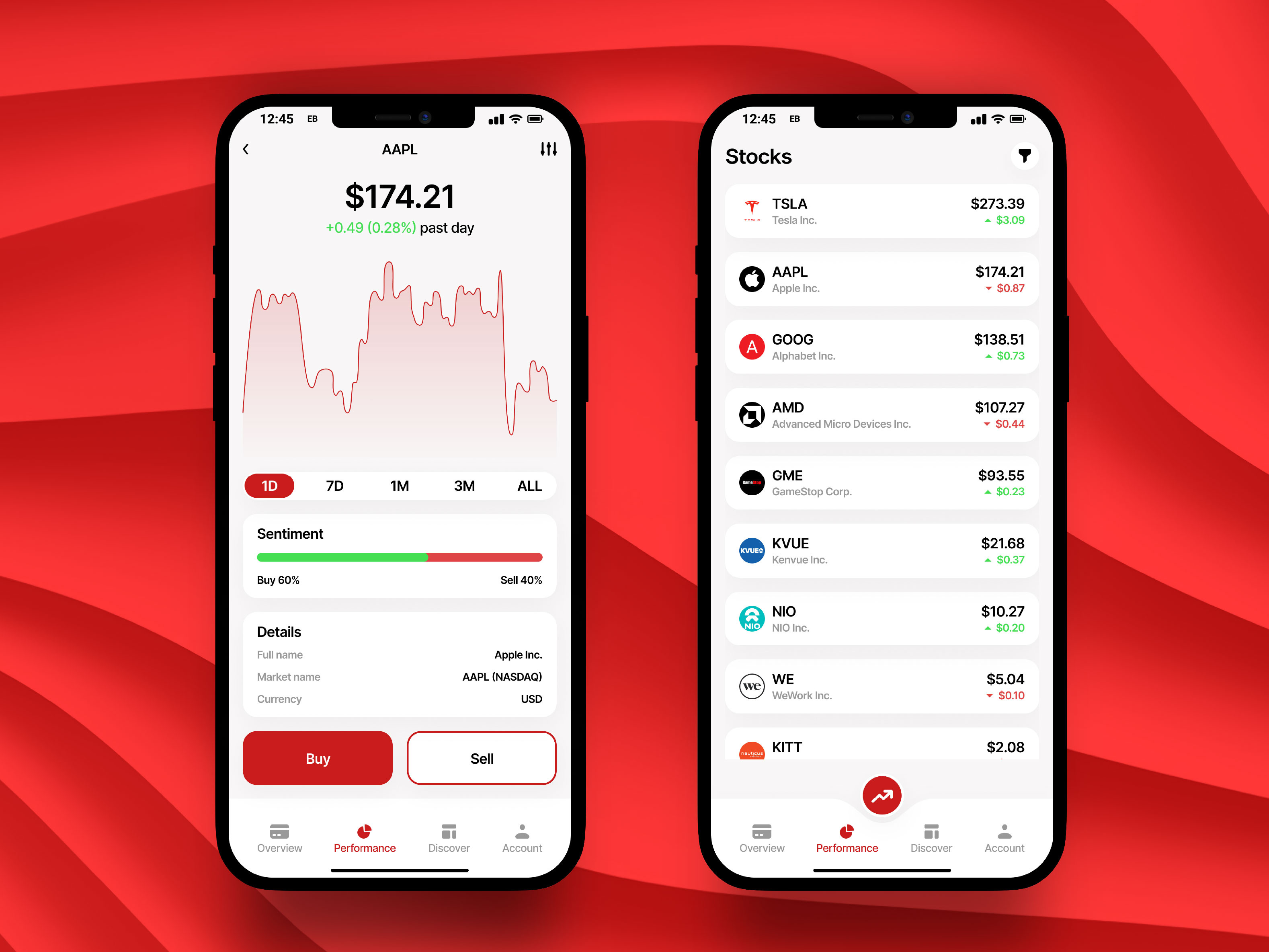 Investing Mobile App Design Concept For Portfolio Management by Extej ...
