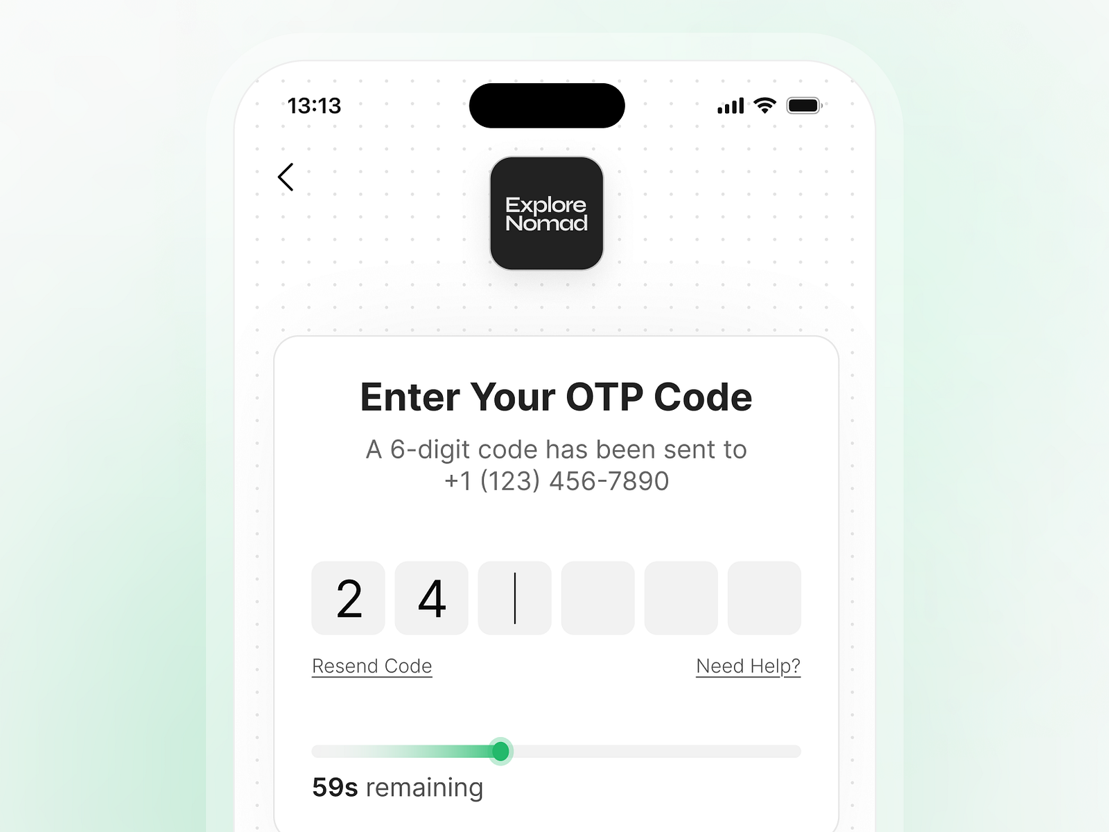 OTP SMS Screen by matin truong on Dribbble