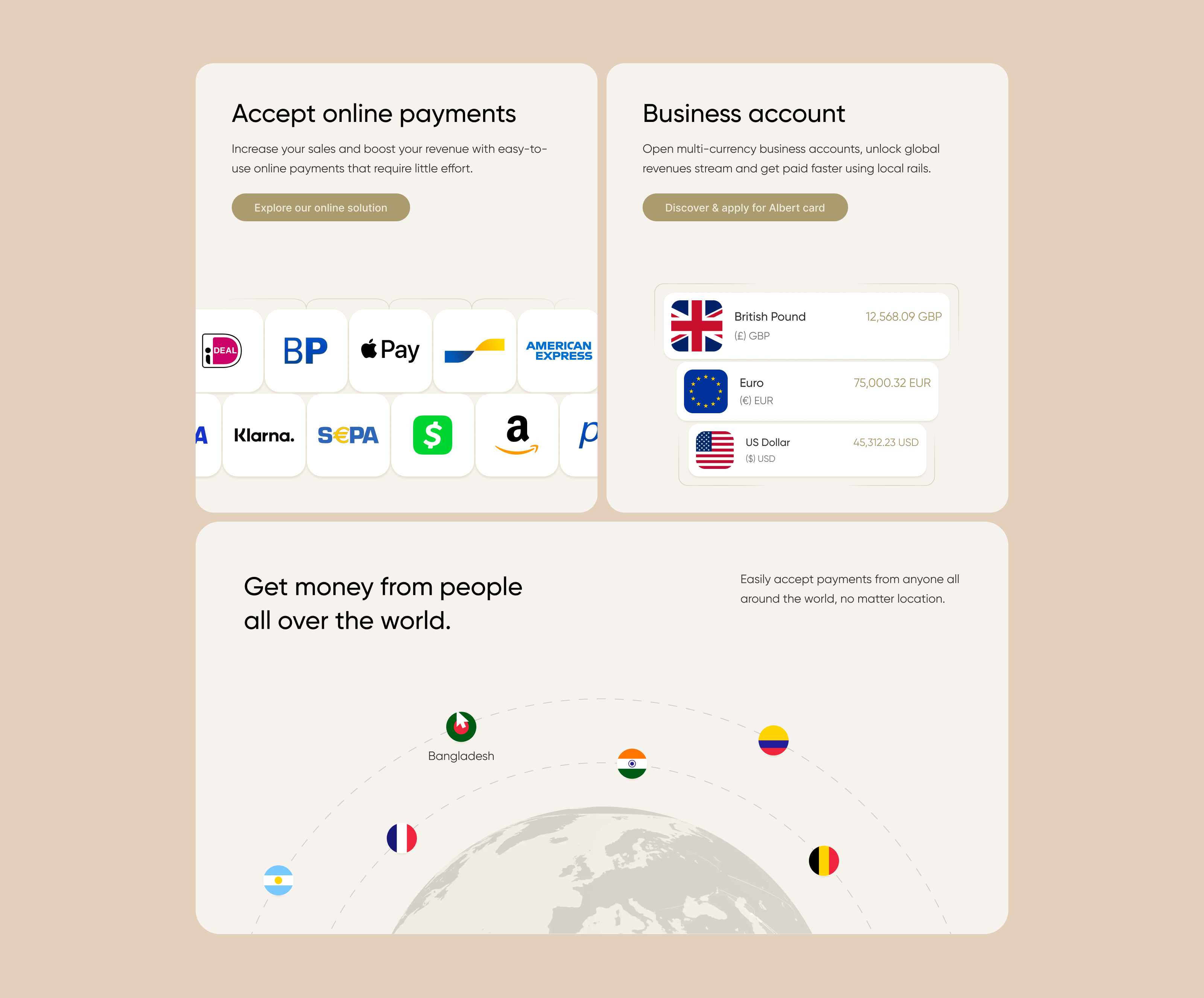 Finance Service Landing Page by Ofspace UX/UI on Dribbble