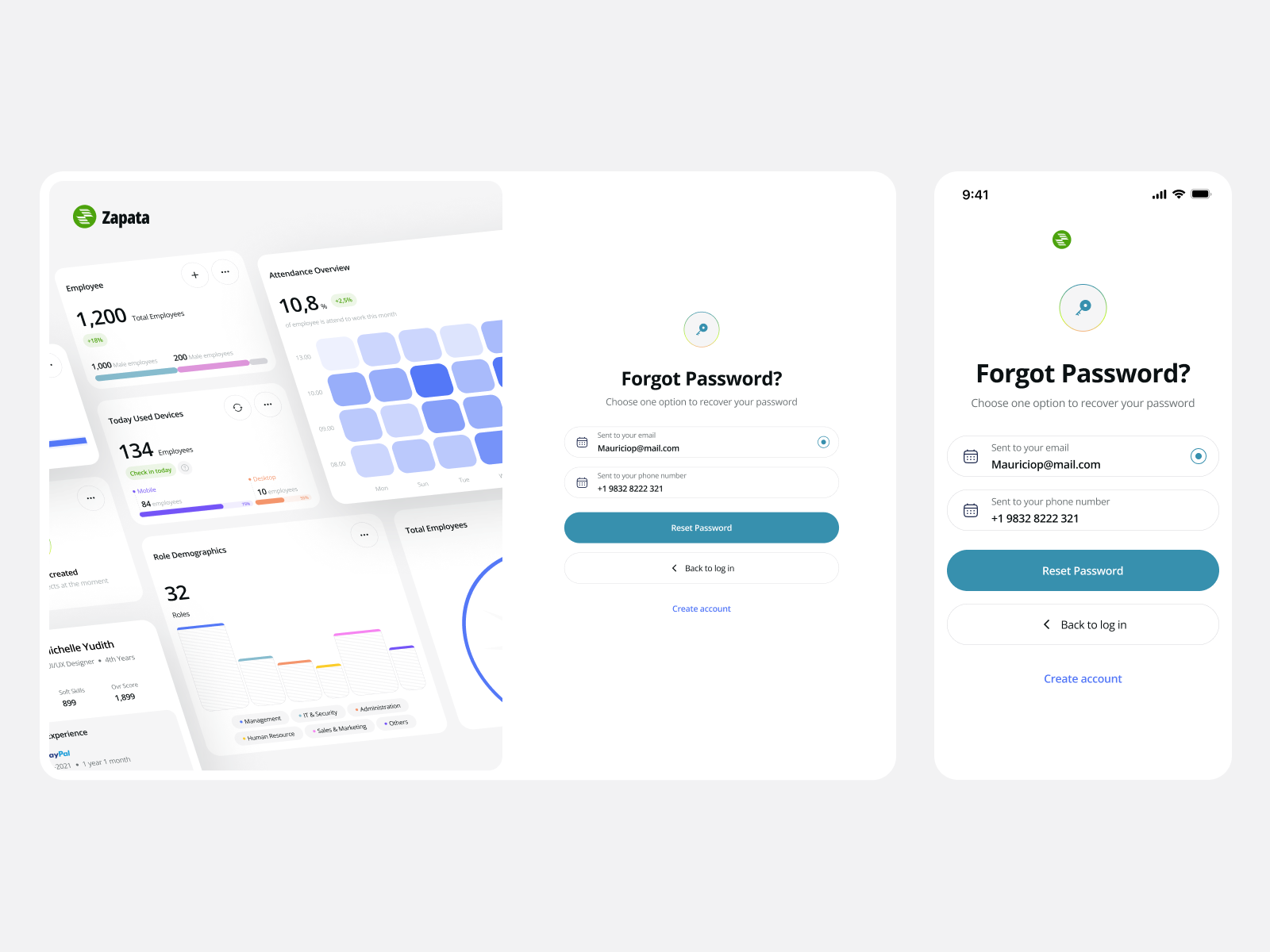 Modern HR Dashboard: Seamless Login Flow Design by Awe Saas on Dribbble