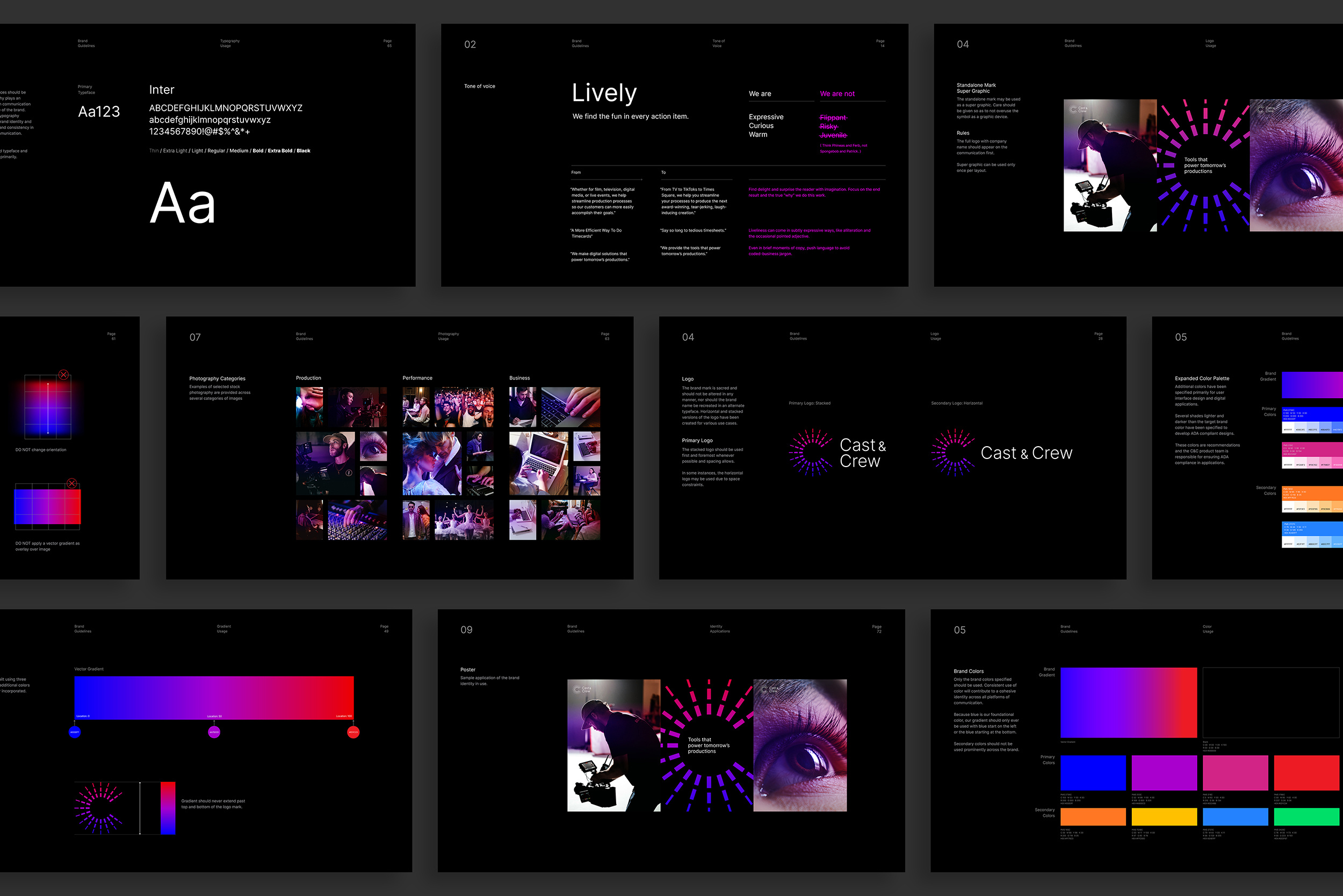 Cast & Crew Brand Identity by Andy Trantham on Dribbble