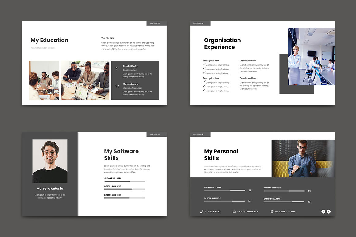 PERSONAL Powerpoint Template by Sofian on Dribbble