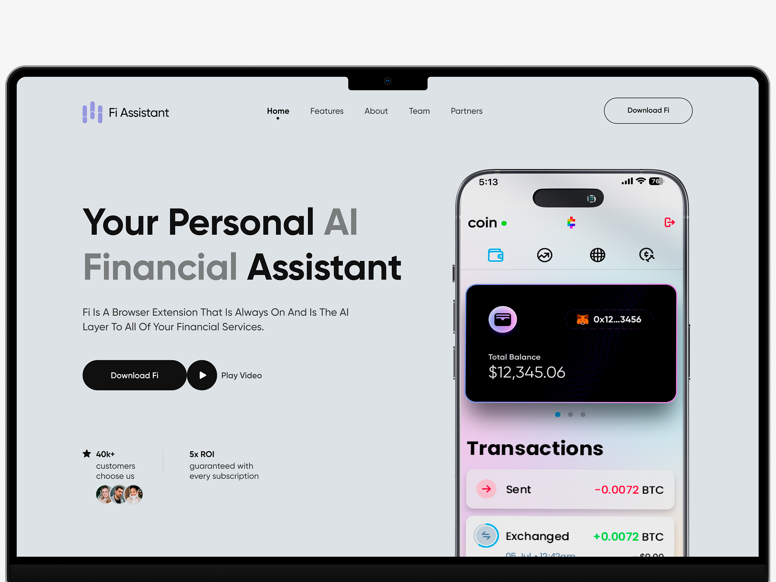 AI Financial Assistant by Olha Antoniuk on Dribbble