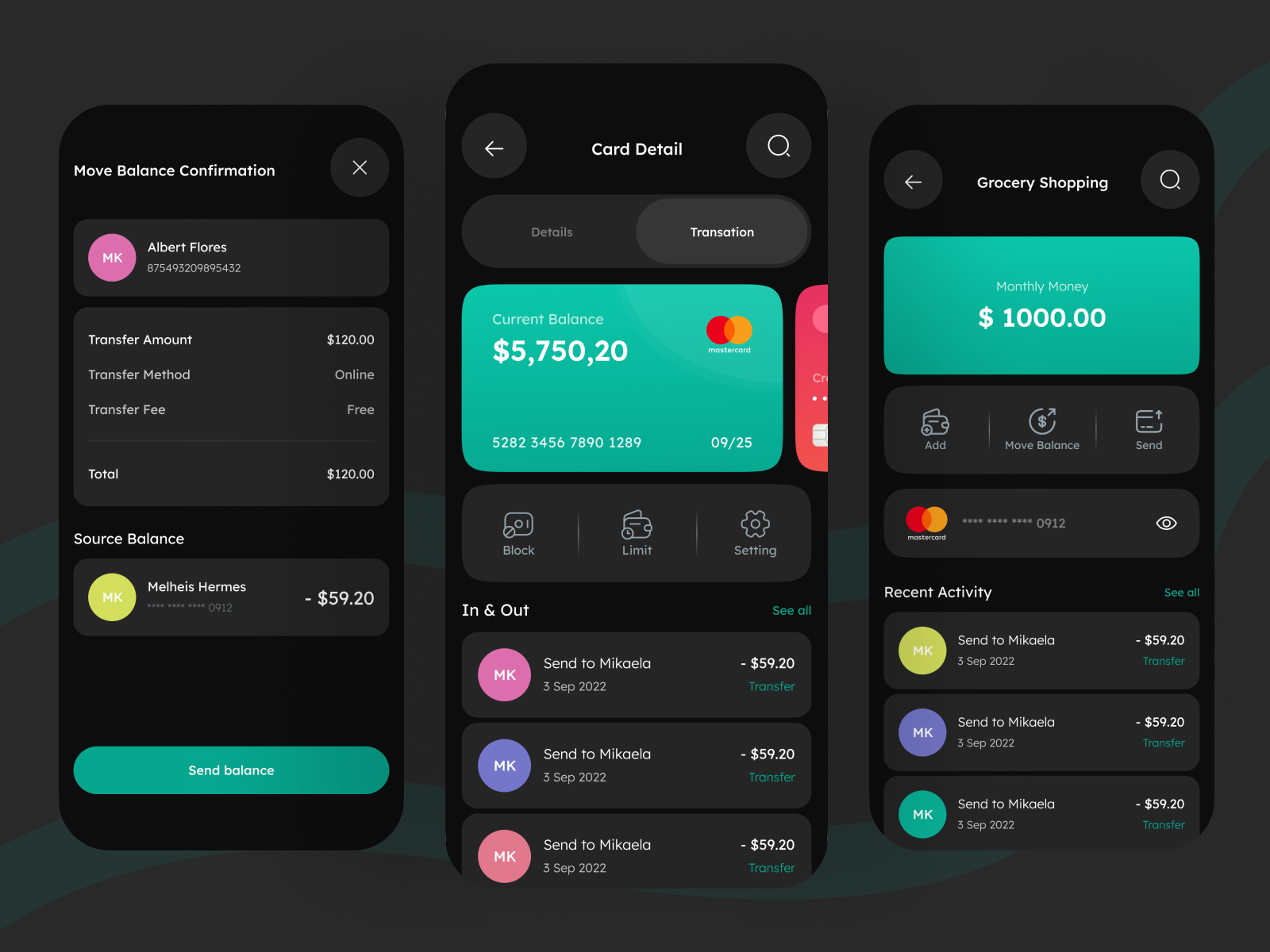 Smart Finance App – Manage Your Money with Ease 💸📊 (Dark mode) by Abu ...