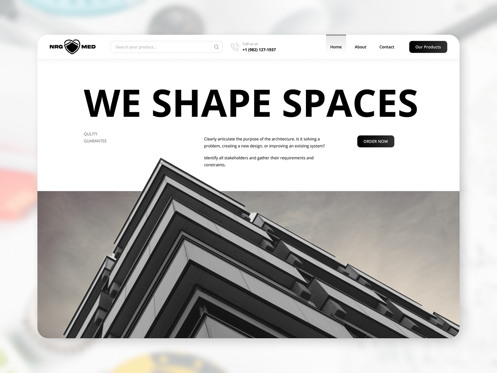 architecture Website Header UI/UX Design by Mahamudul Huq Turjo 👑 on ...