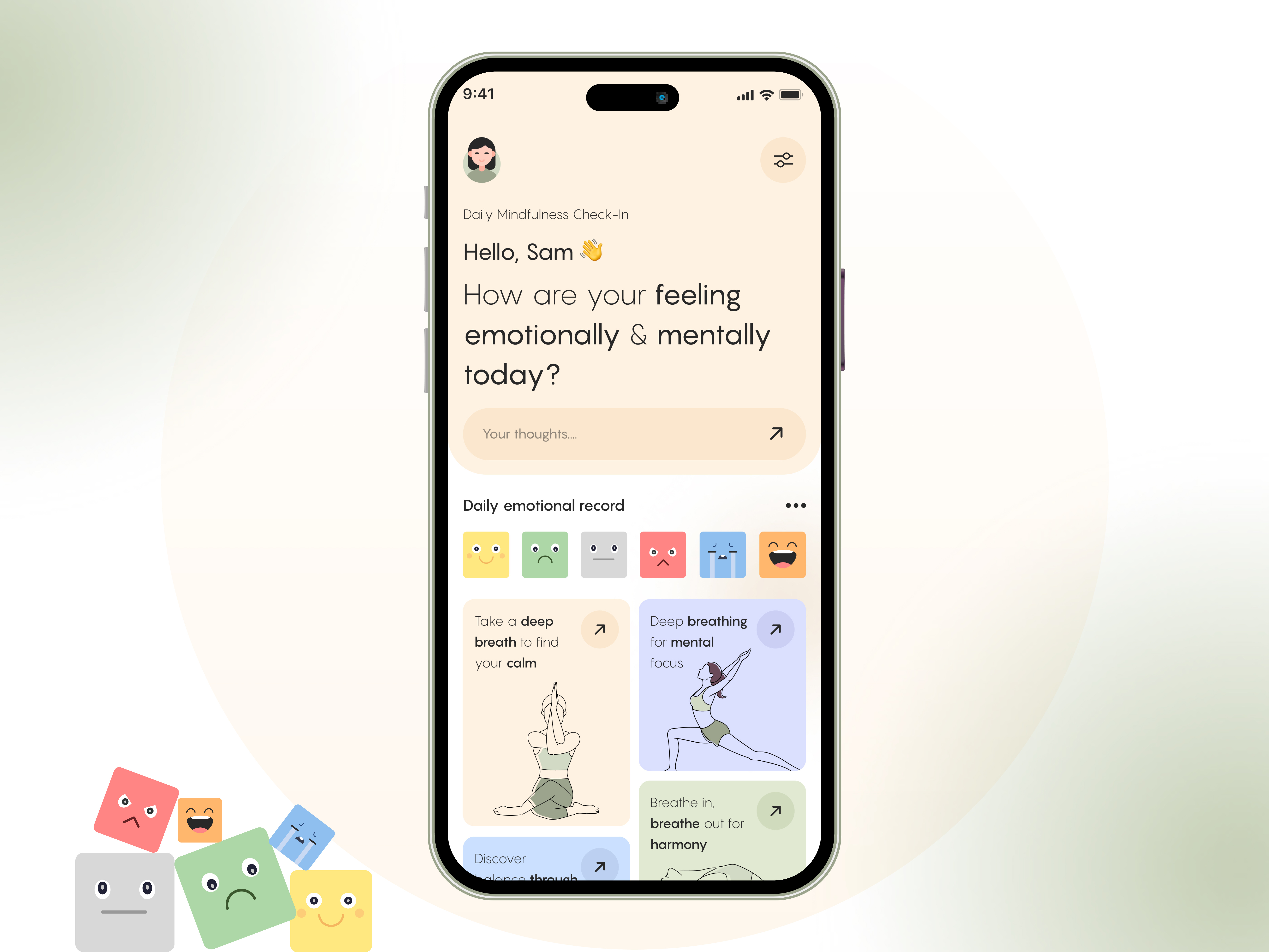 A Modern AI-Driven Mental Health App Design Concept by Master Creationz ...