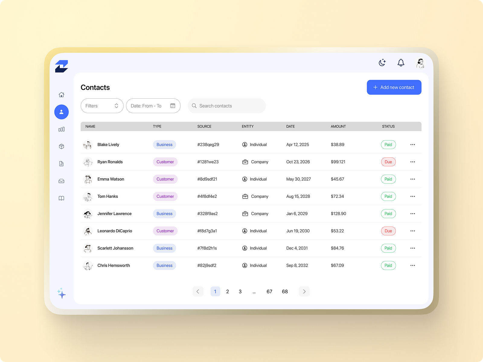 Contraaa: Effortless CRM Software by Raisul Haque on Dribbble