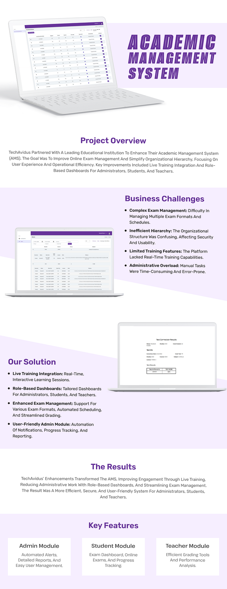 Academic Management System by TechAvidus on Dribbble